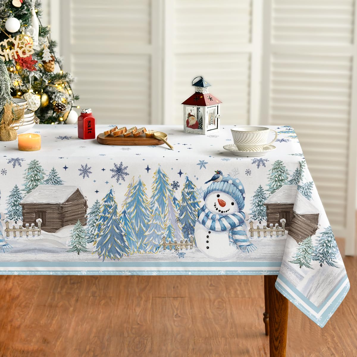 Amazon.com: Horaldaily Christmas Tablecloth 52×70 Inch Rectangular ...