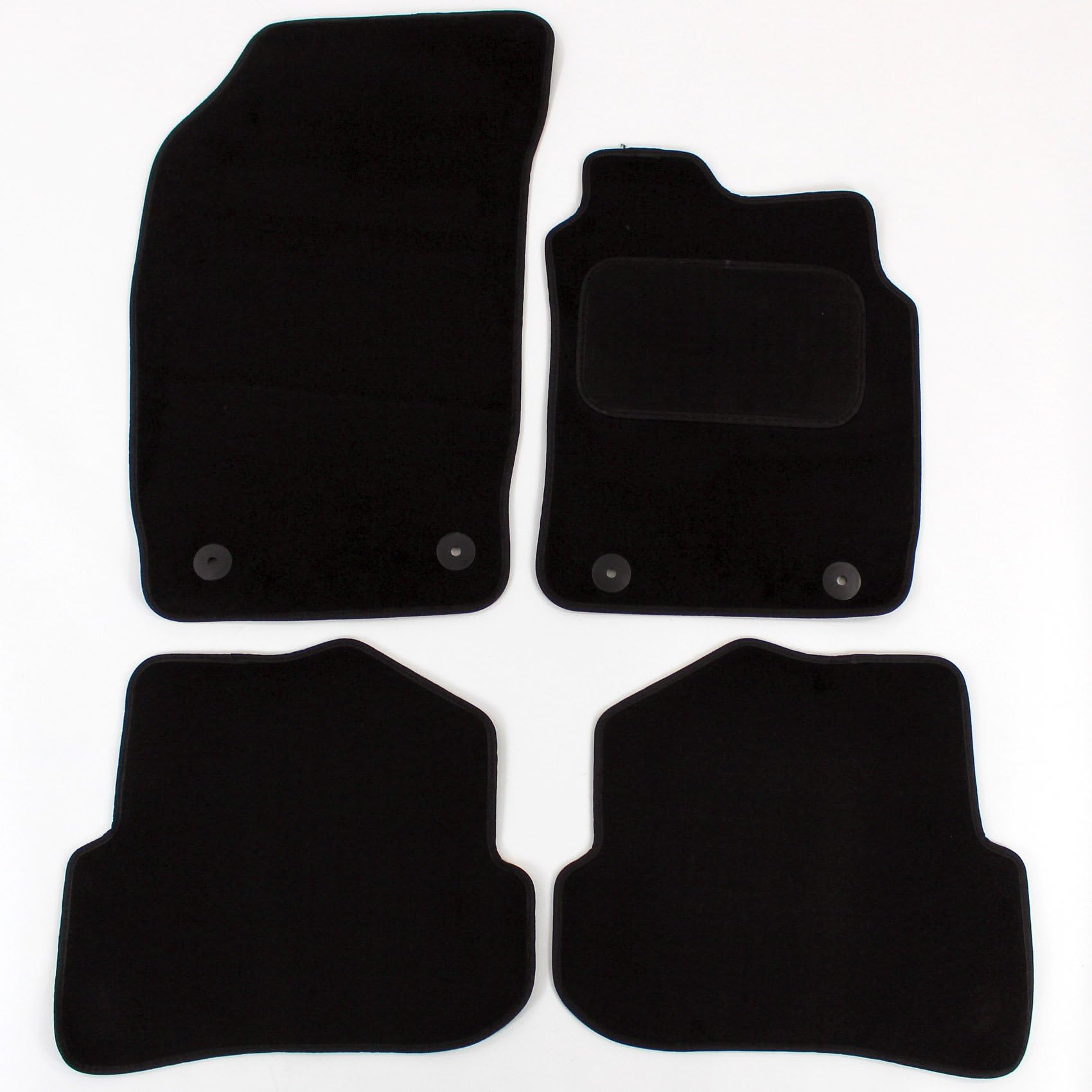 RMSONE GENUINE FULLY TAILORED BLACK CARPET CAR MATS A1 2010-2018 (RED ...