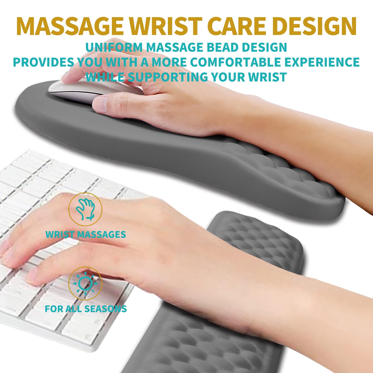 Snapklik.com : Hokafenle 2 In 1 Ergonomic Mouse Pad Wrist Support ...