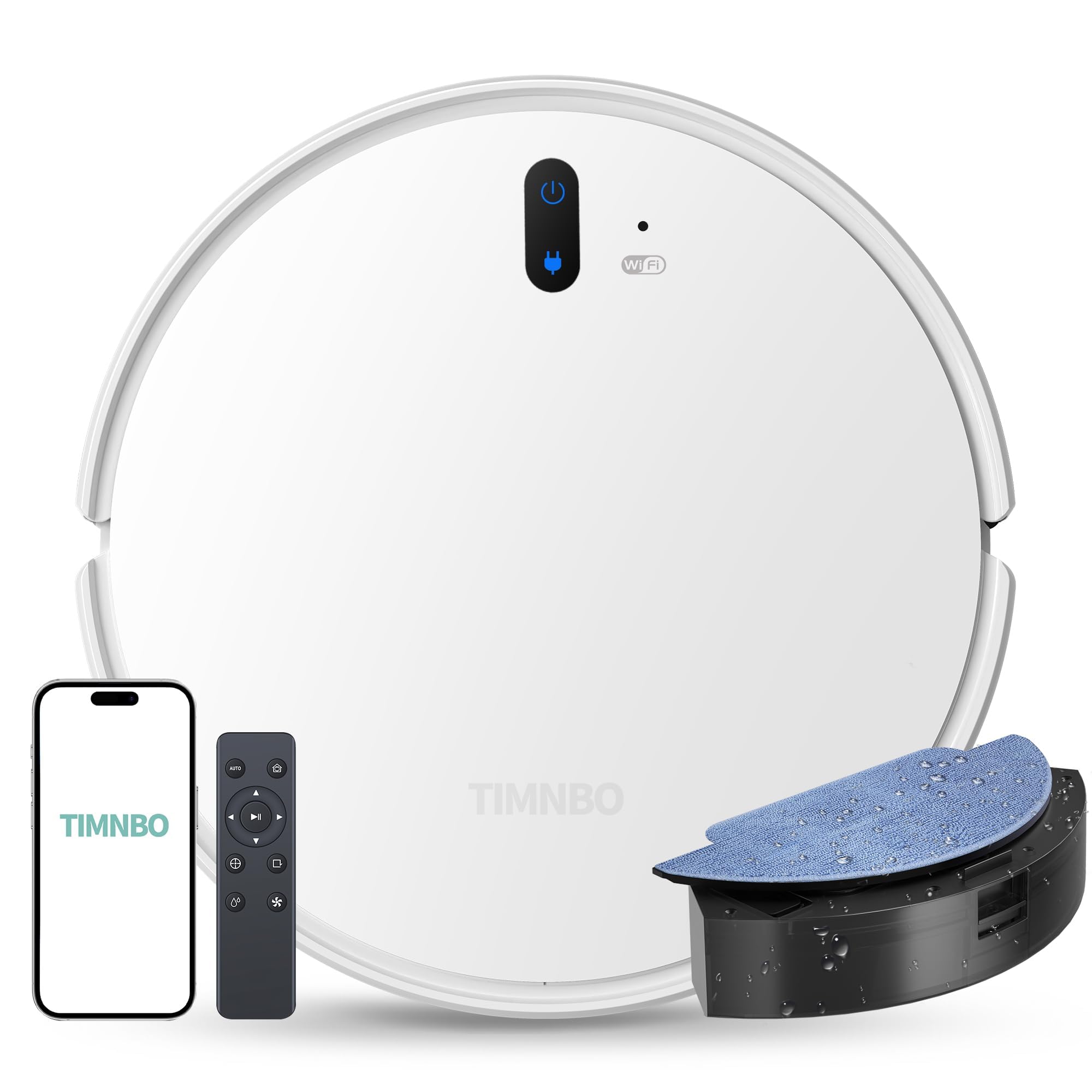 Amazon.com - Timnbo Robot Vacuum and Mop, 3000Pa Strong Suction Robot ...