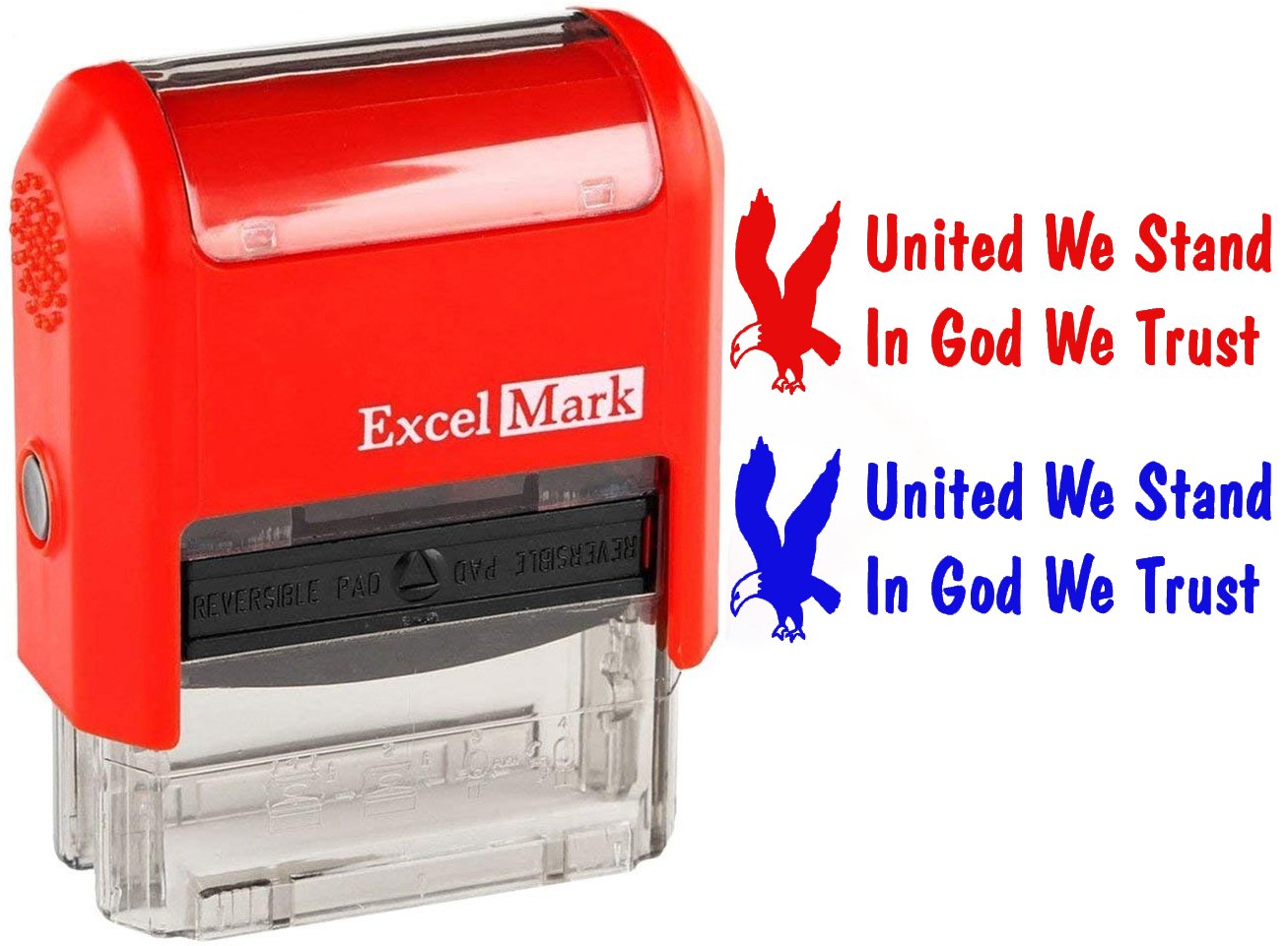Amazon.com : ExcelMark Self-Inking Rubber Office Stamp - United We ...