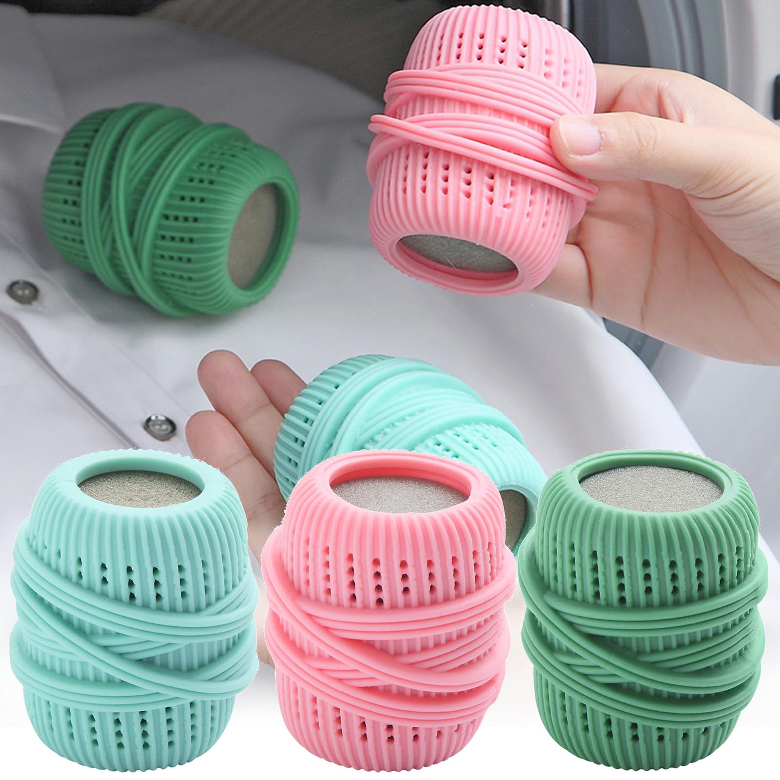 Amazon.com: 3Pcs Washing Machine Laundry Ball Fabric Softener Ball ...