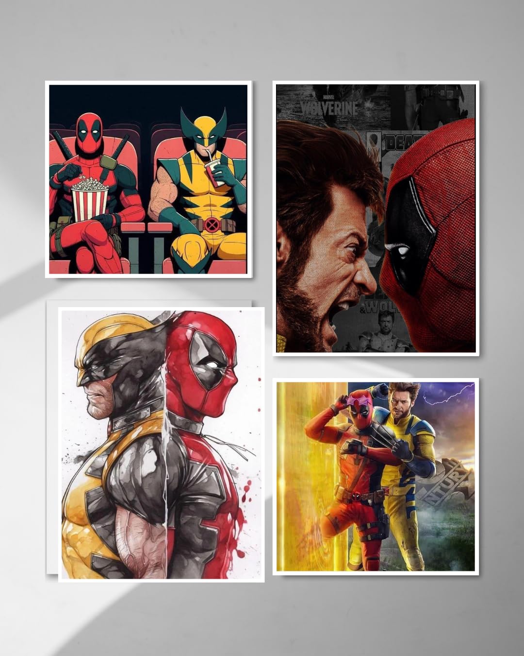 PosterGallery Deadpool and Wolverine Posters (Without Frame) - Set of 4 ...