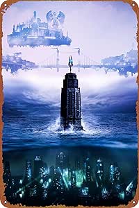Amazon.com : Bioshock Game Poster Tin Sign Cafe bar Home Wall Art ...