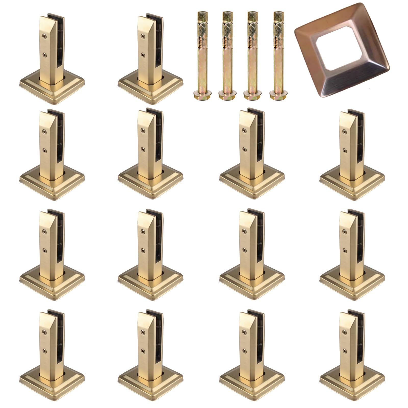 Buy RIYIFERPack of 14 Spigot Balustrade Post Bracket, Garden Deck ...