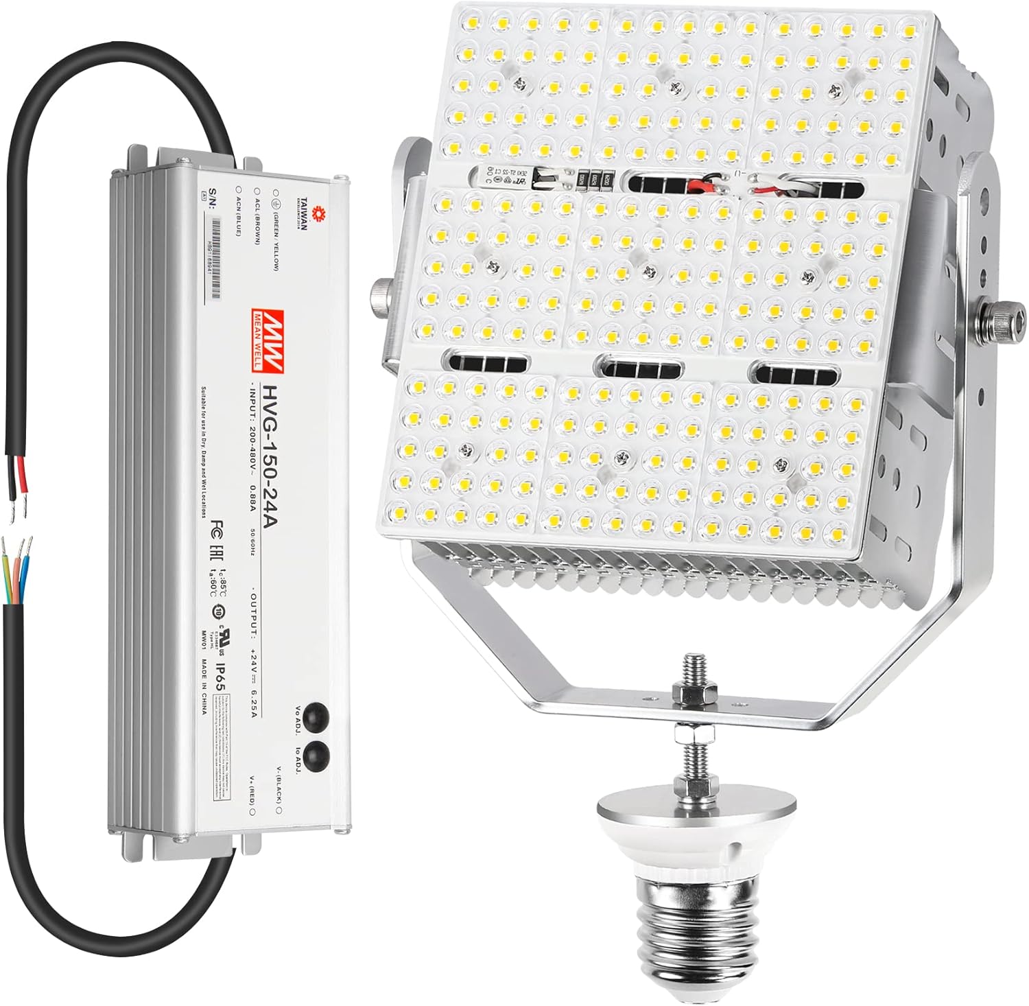 YELLORE 120W Shoebox LED Retrofit Kits Replace 400W MH/HPS/HID LED ...