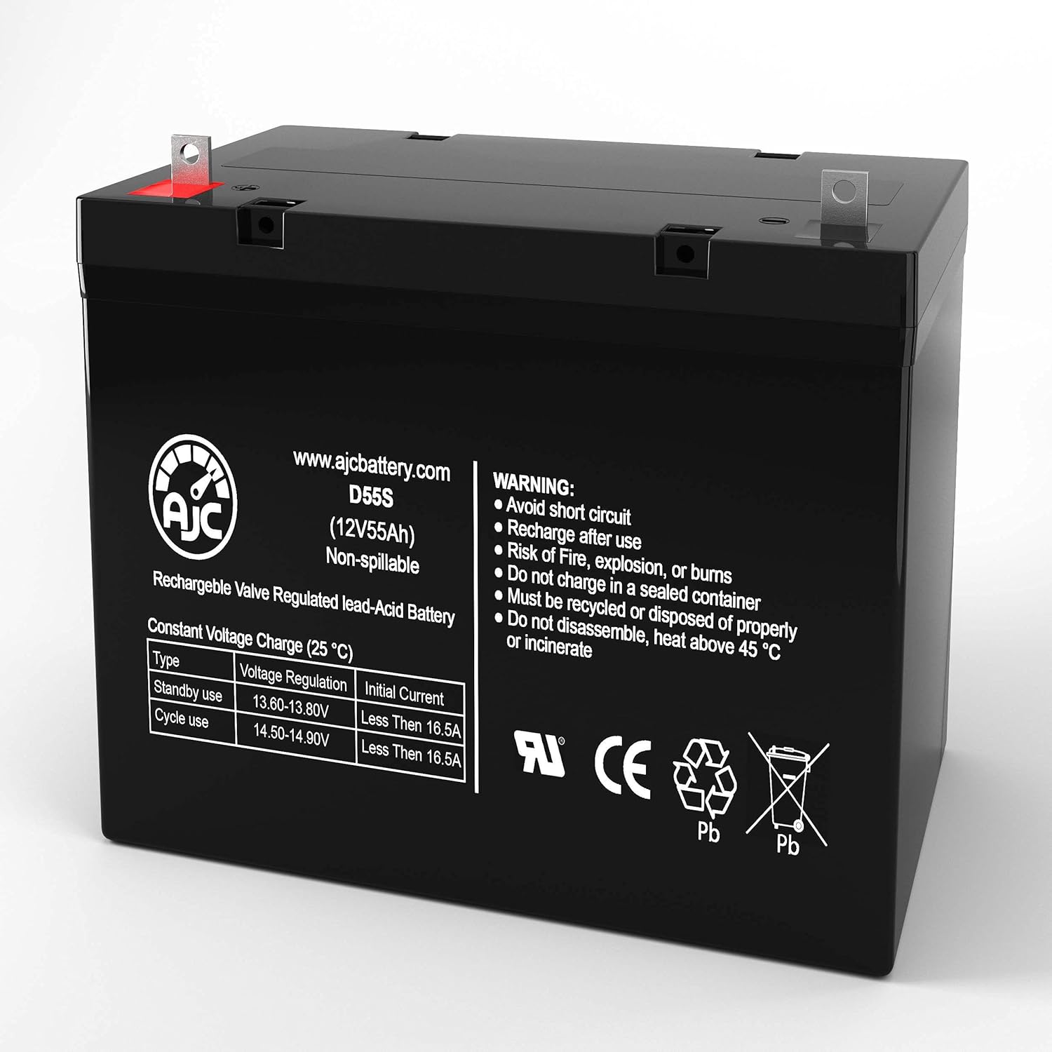 Amazon.com: Invacare Pronto M91 12V 55Ah Wheelchair Battery - This is ...