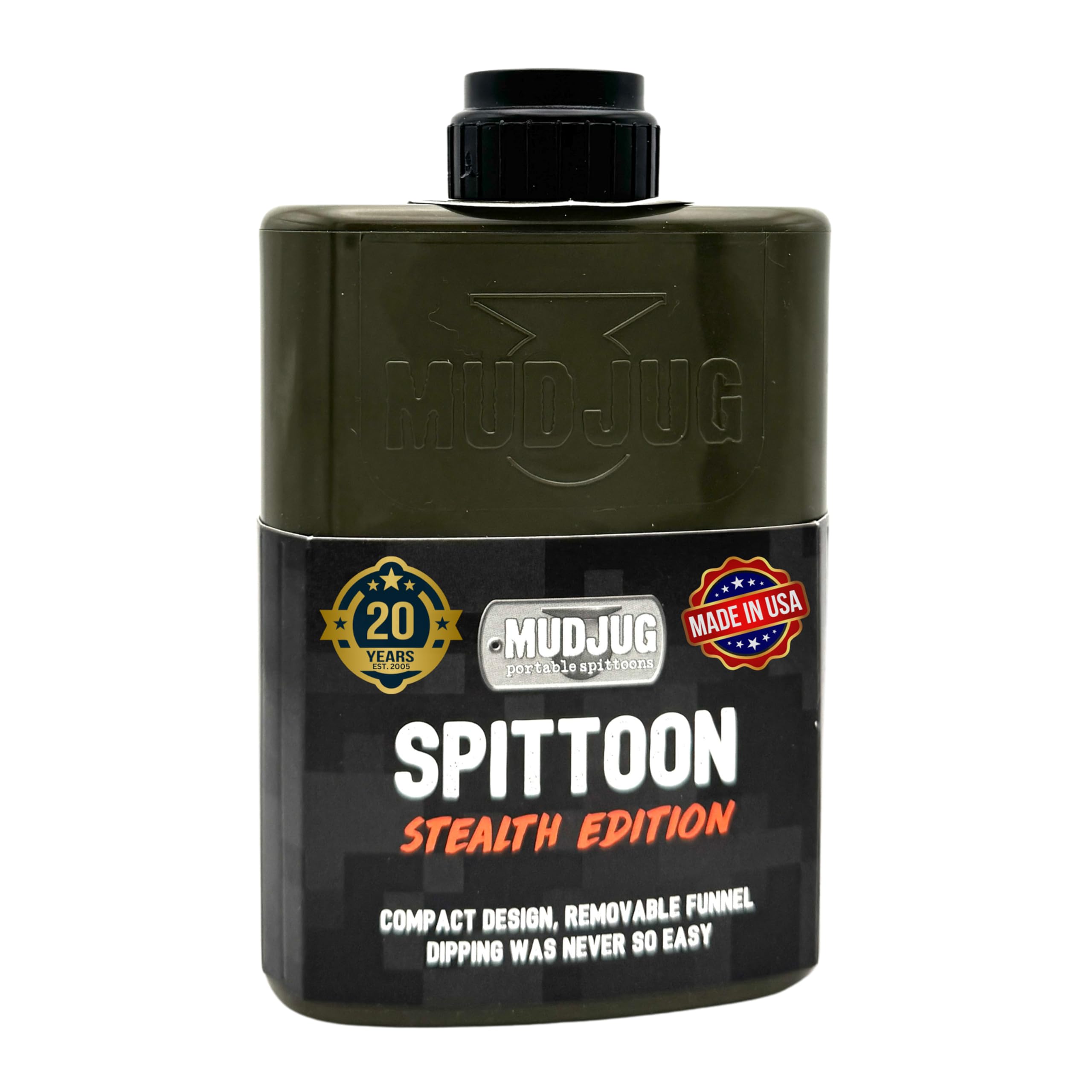 Amazon.com: Mudjug Olive Drab Stealth Travel Spittoon - Portable Spit ...