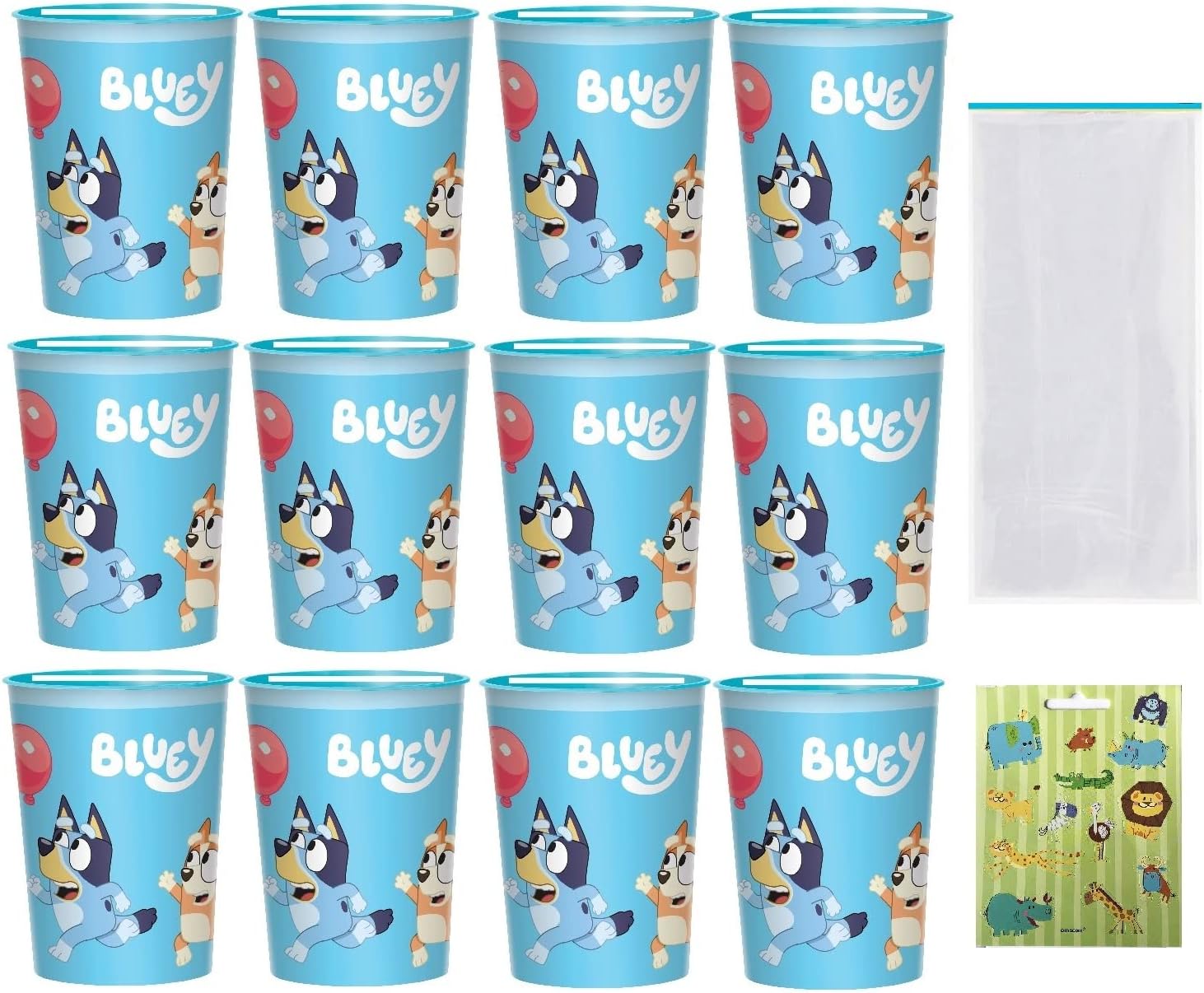 Amazon.com: Unique Bluey Birthday Party Supplies Bundle Pack includes ...