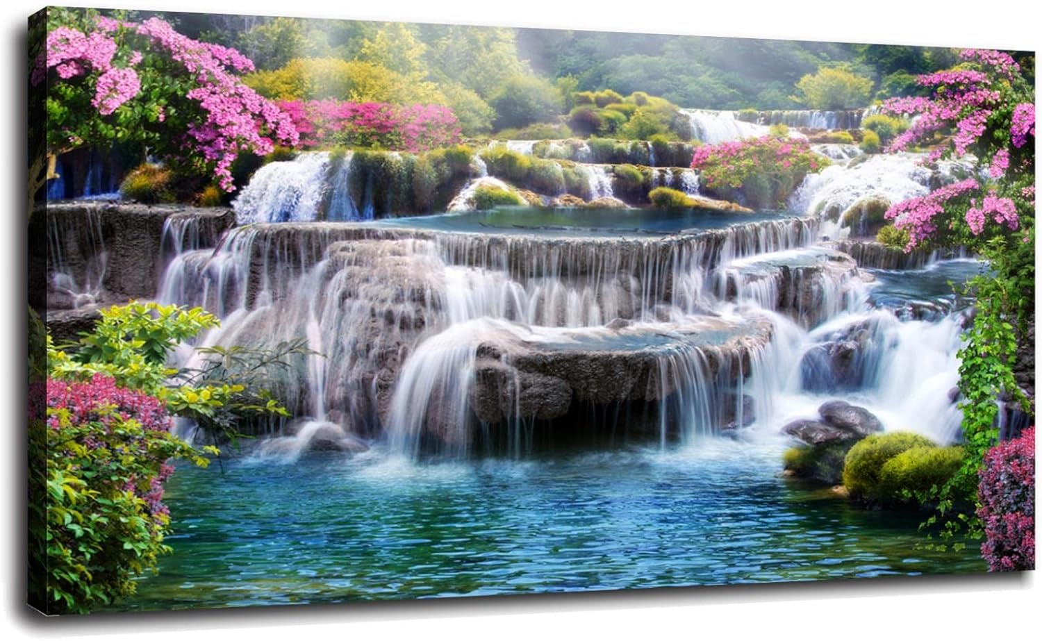 Amazon.com: Waterfall Canvas Art Pictures Wall Decor Painting Posters ...