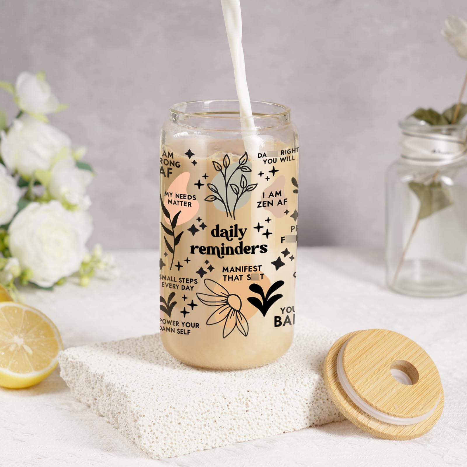 Snapklik.com : Positive Daily Affirmations Cup - Mental Health, Funny ...