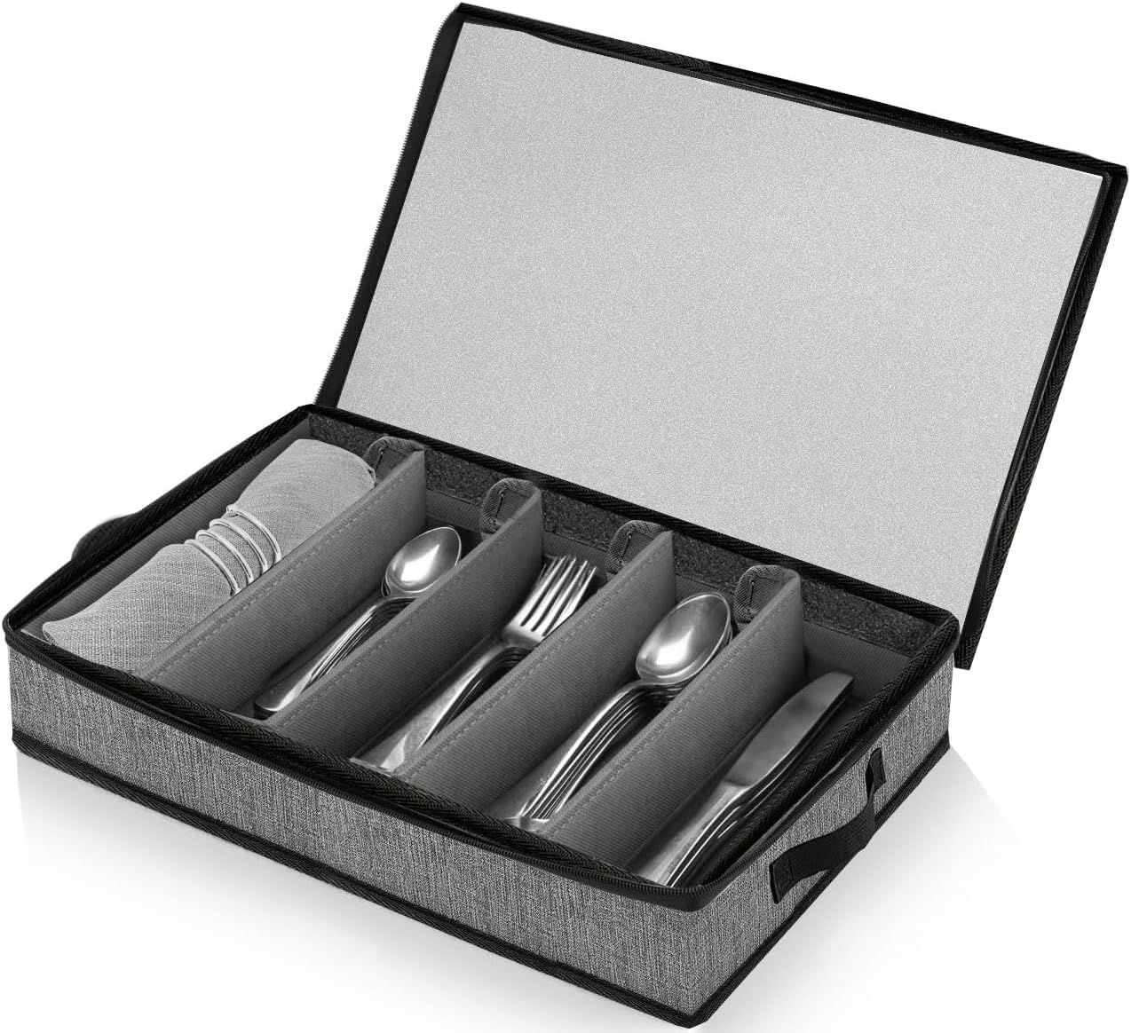 Amazon.com - Flatware Utensil Storage Case, Silverware Storage Box ...