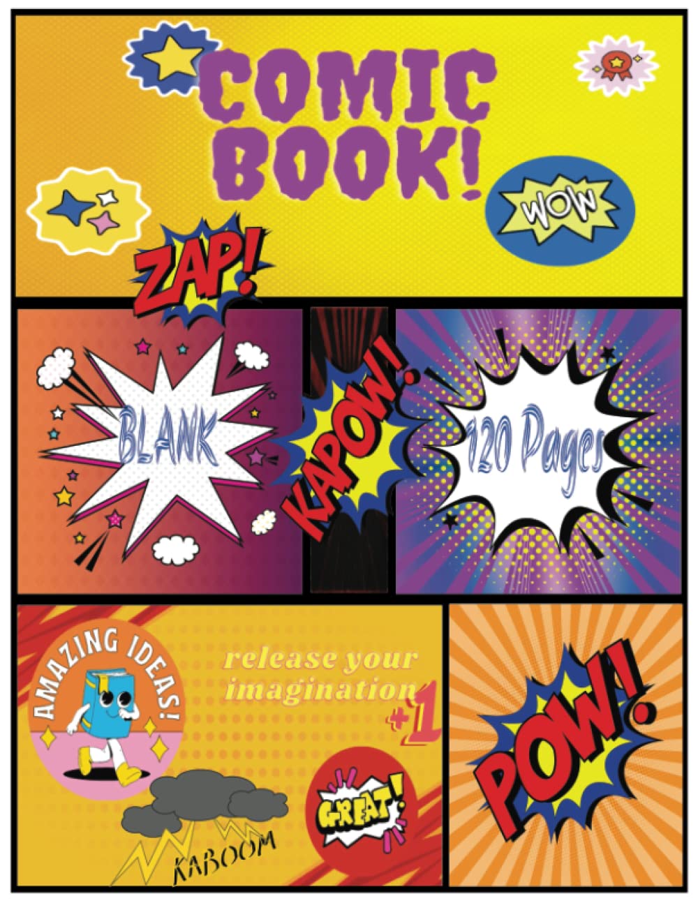 Amazon.com: Blank Comic Book: Create Your Own Comics and Release Your ...