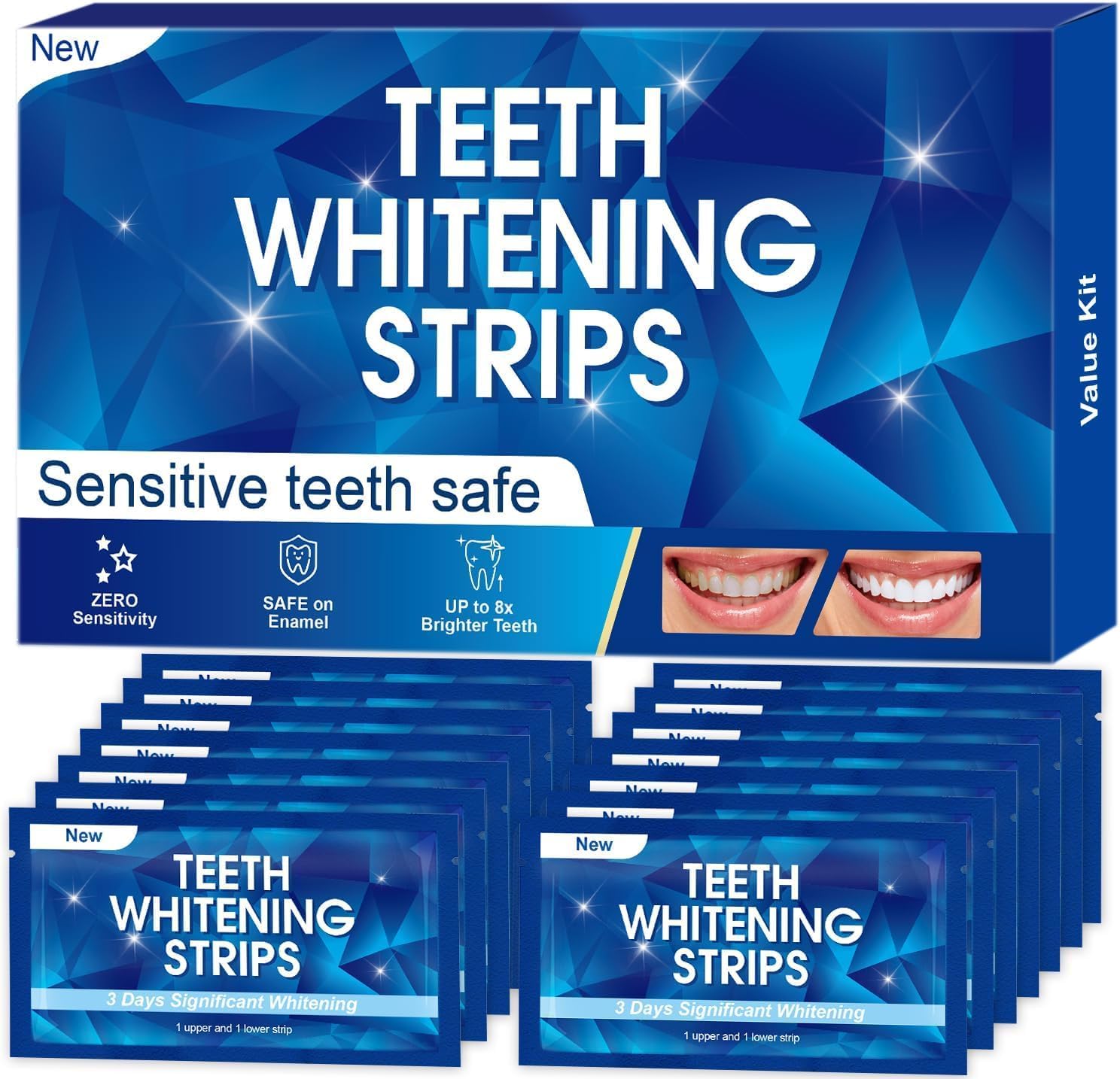 Amazon.com: Teeth Whitening Strips: 28 White Strips for Teeth Whitening ...