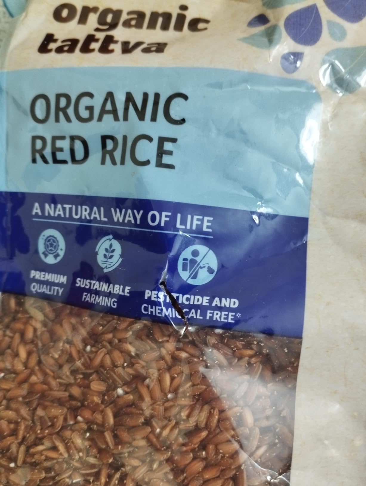 Organic Tattva - Organic Red Rice 1 KG | Rich Source of Iron, Vitamins ...