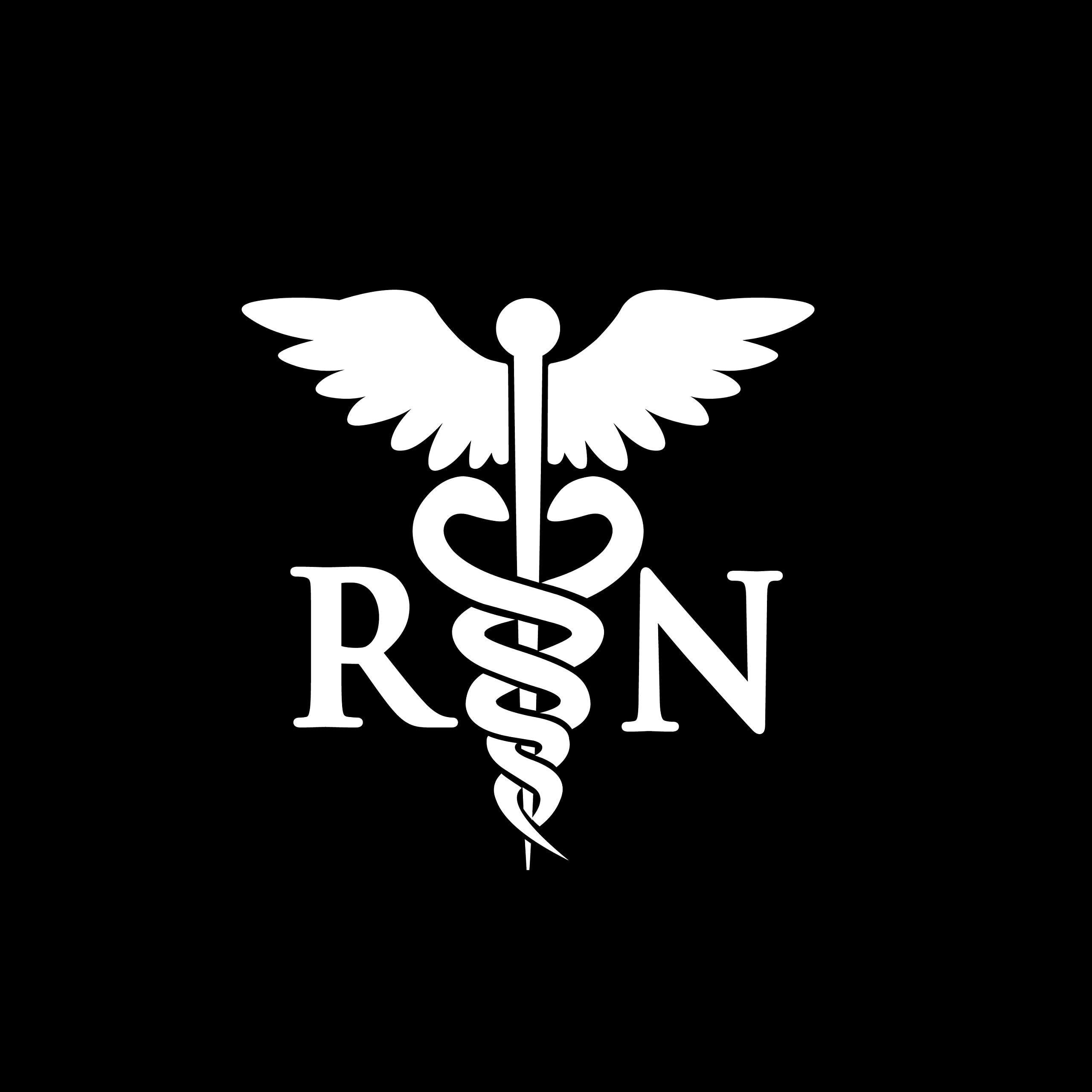 Amazon.com - RN Registered Nurse Decal Vinyl Sticker Auto Car Truck ...