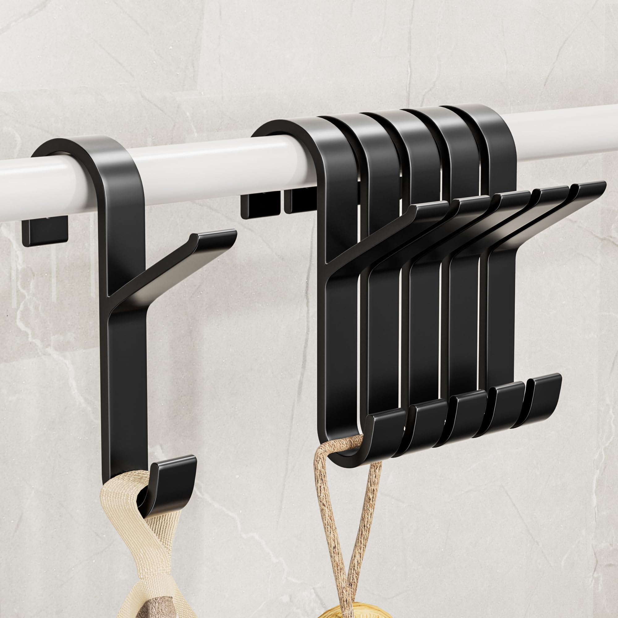 Amazon.com: MY MIRONEY 10PCS Over Rod Hook Stainless Steel Over Rod ...