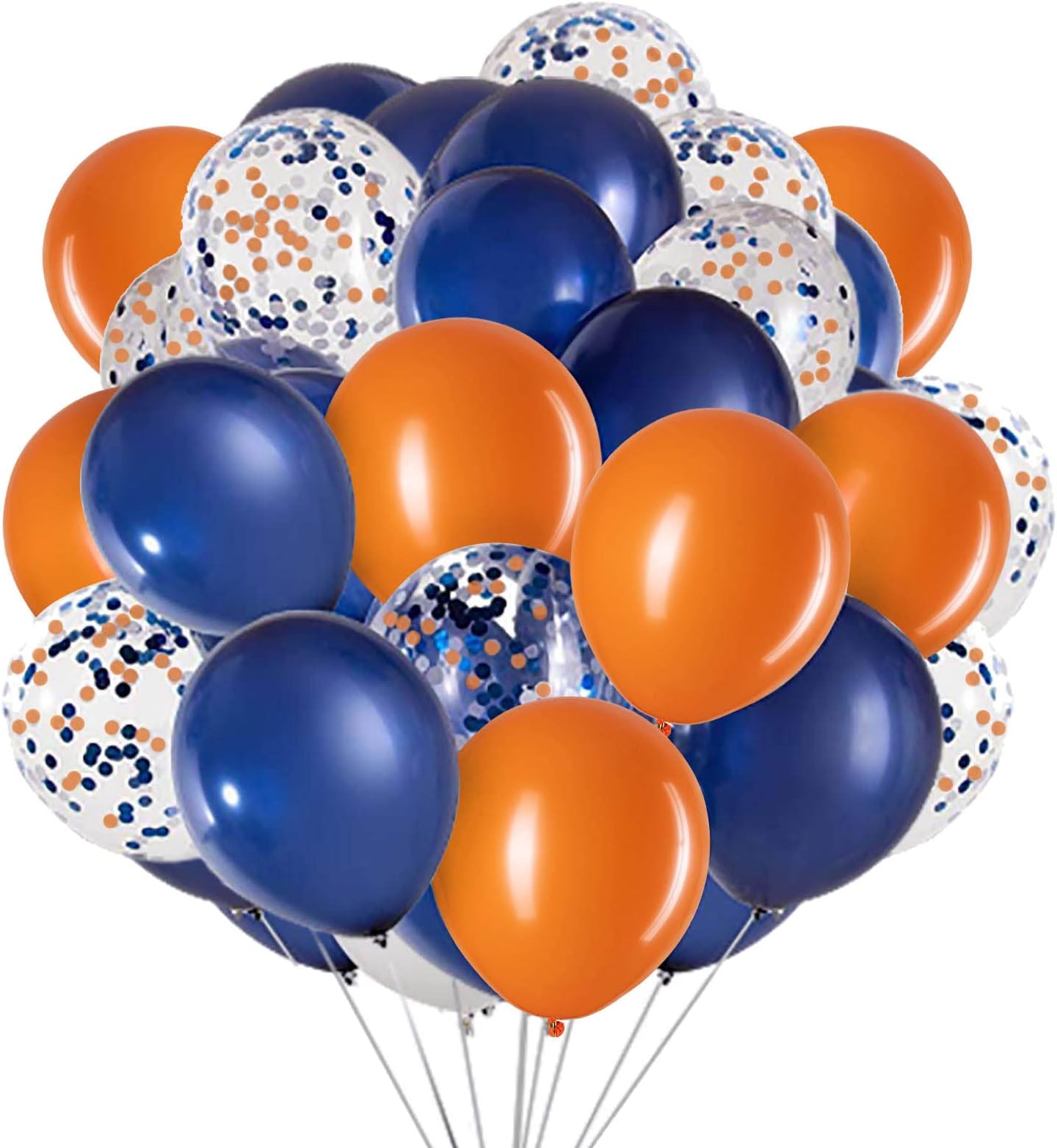 Amazon.com: Capesaro Orange Balloons,12 Inch Orange Confetti Balloon ...