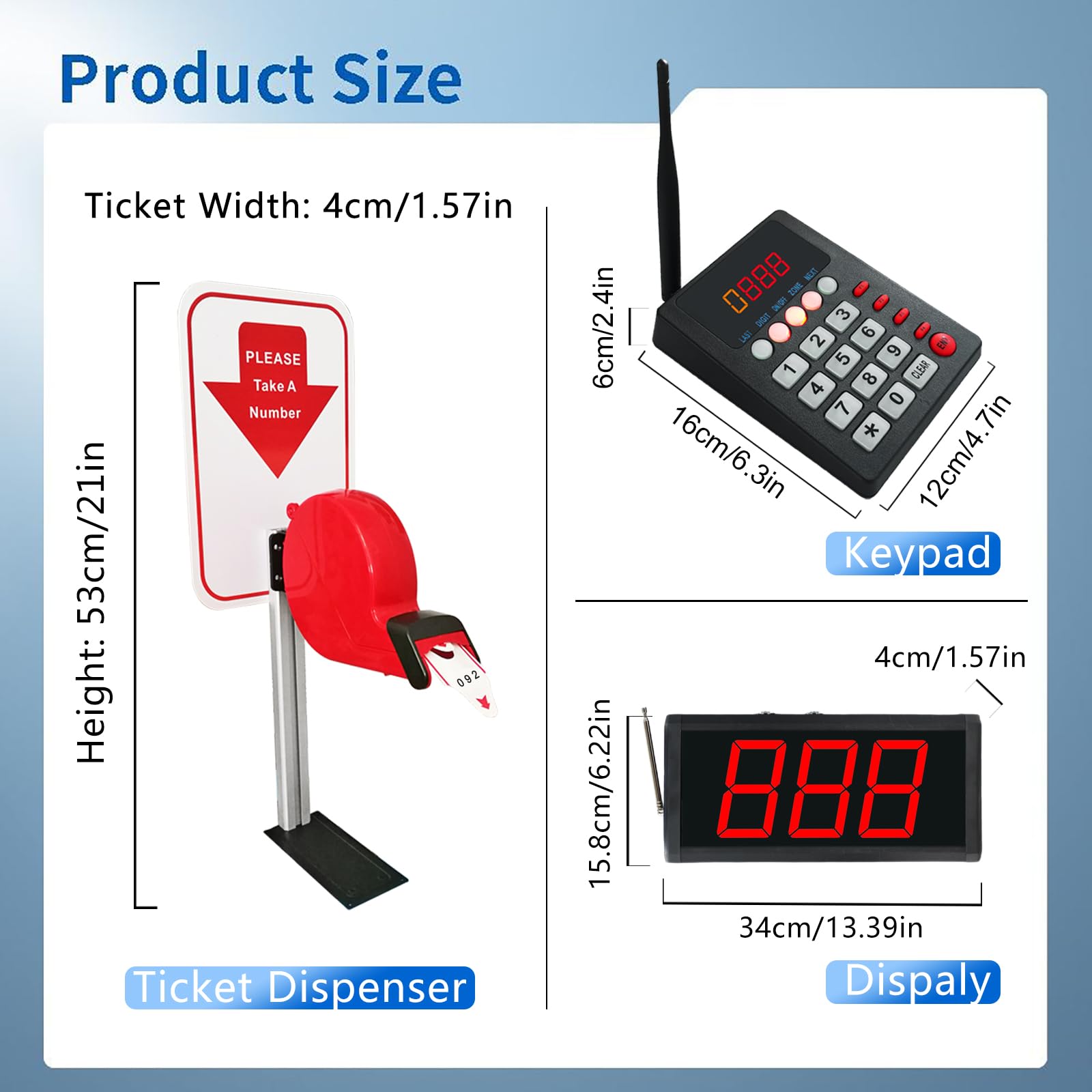 Snapklik.com : Take A Number System Queue Wireless Calling System Restaurant Calling System