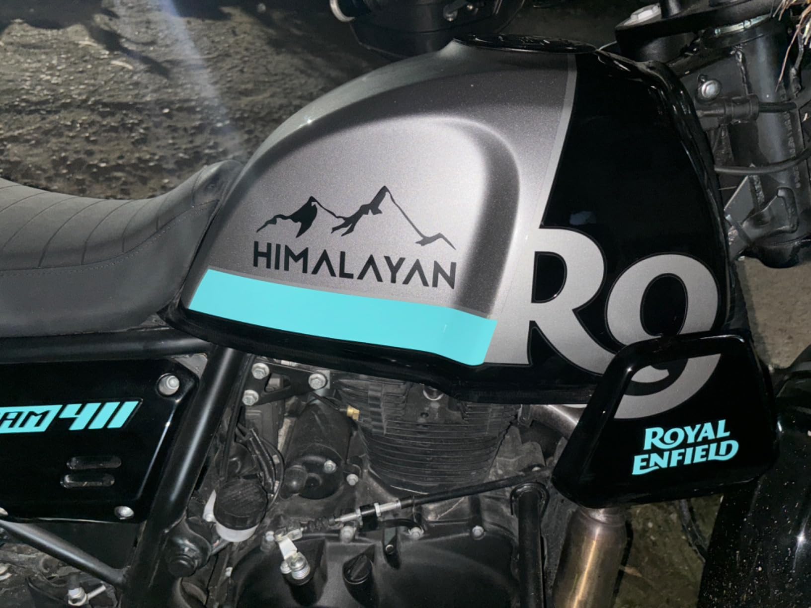 2 x Mountain Design Offroad Tank Sticker Compatible with RE Himalayan ...