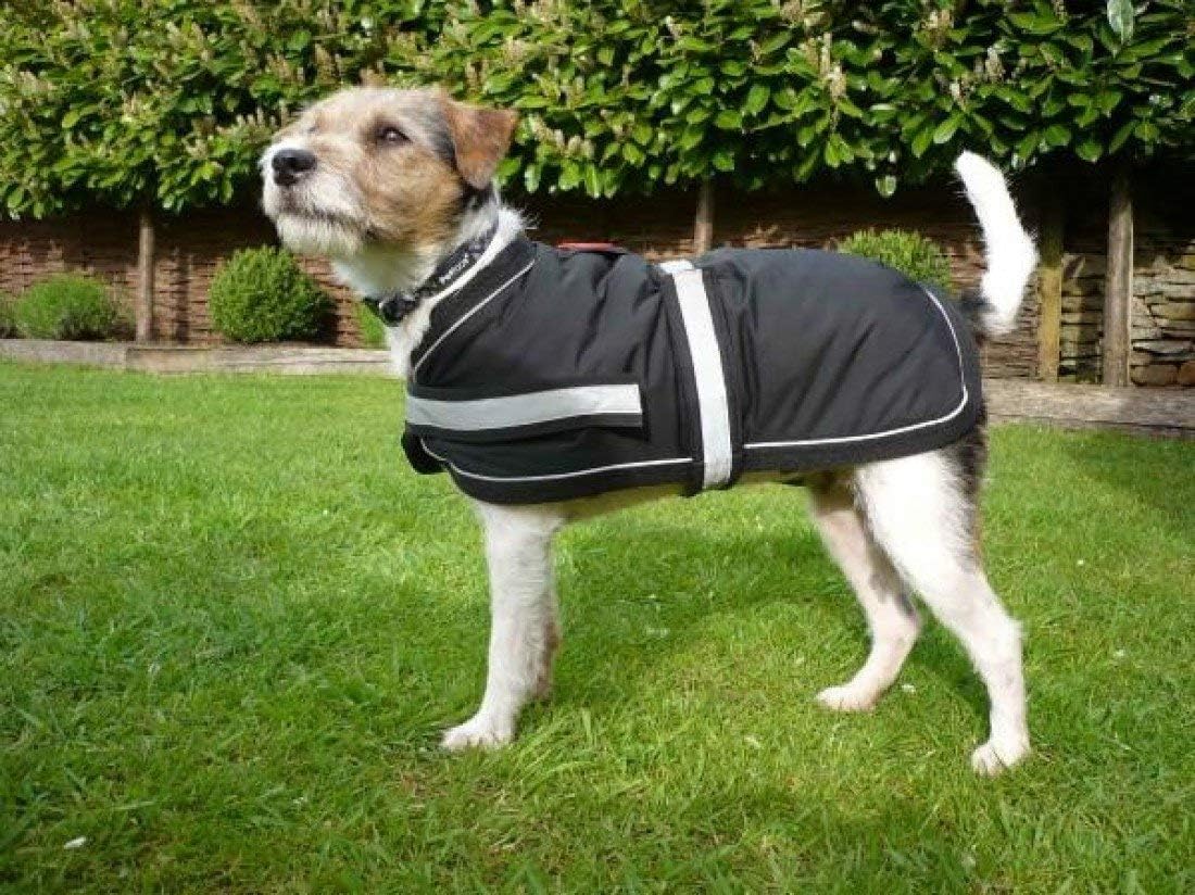 Petface Super Soft Waterproof Dog Coat, 45 cm, Black : Amazon.co.uk ...