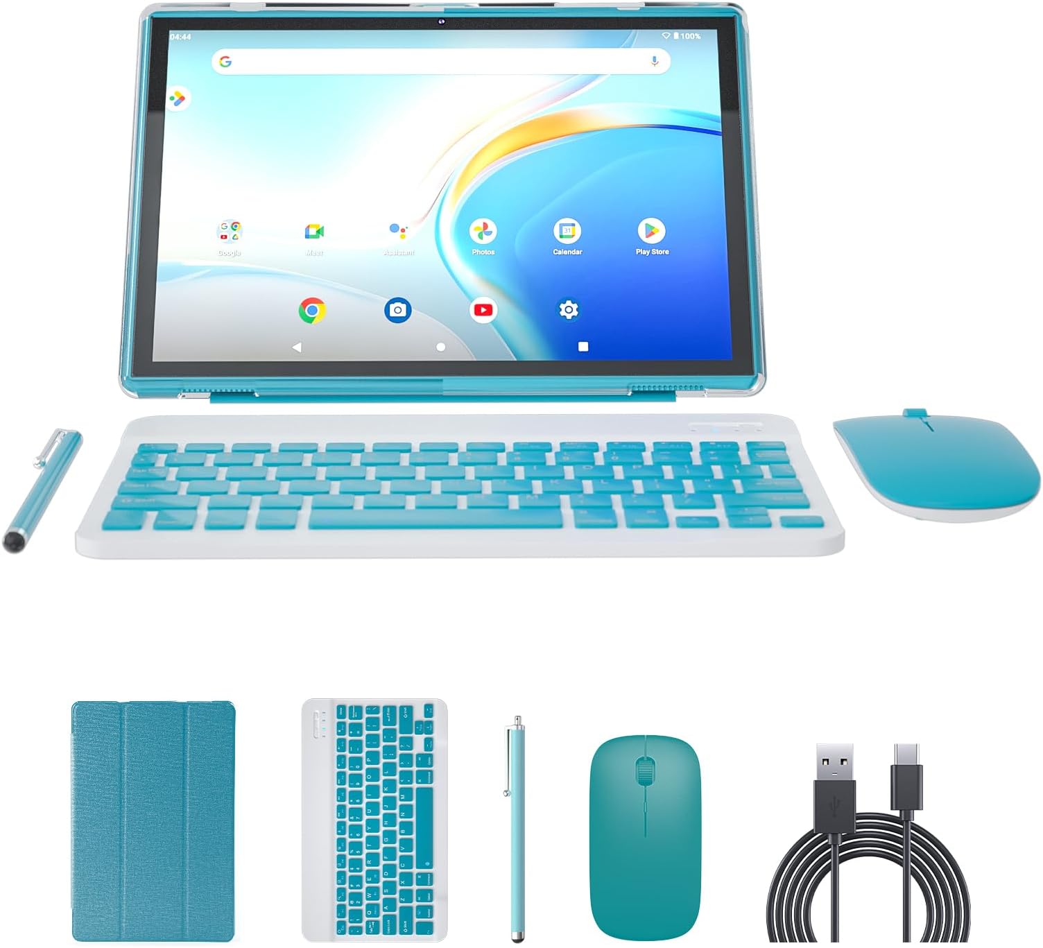 Amazon.com : 10 inch Tablet with Keyboard 2 in 1 Tablet Android 14 ...