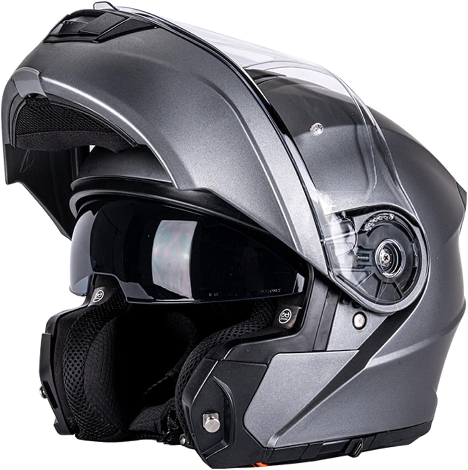 Modular Motorcycle Helmet DOT/ECE Approved Full Face Flip Up Dual Visor ...