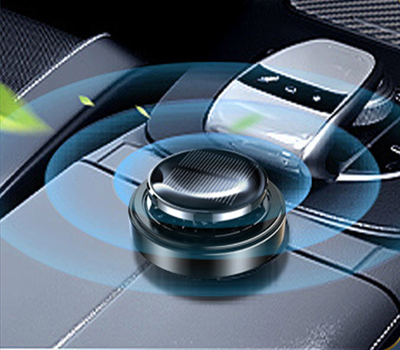 Watch Solar Powered Car Air Purifier Rotating Air Freshener Decor on ...