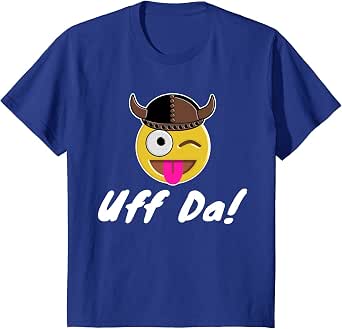 Amazon.com: Uff Da Emoticon Viking Hat Norwegian Scandinavian Saying ...