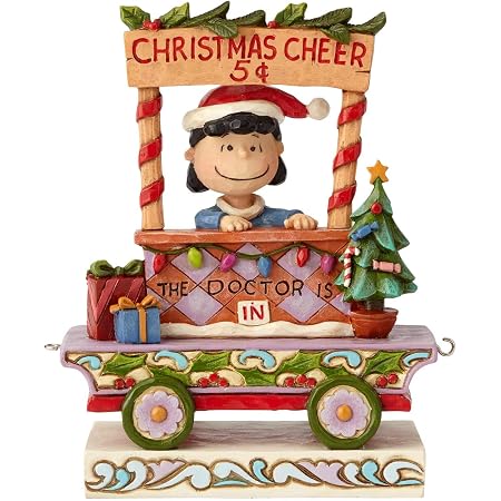Amazon.com: Enesco Peanuts by Jim Shore Peppermint Patty Train Car ...