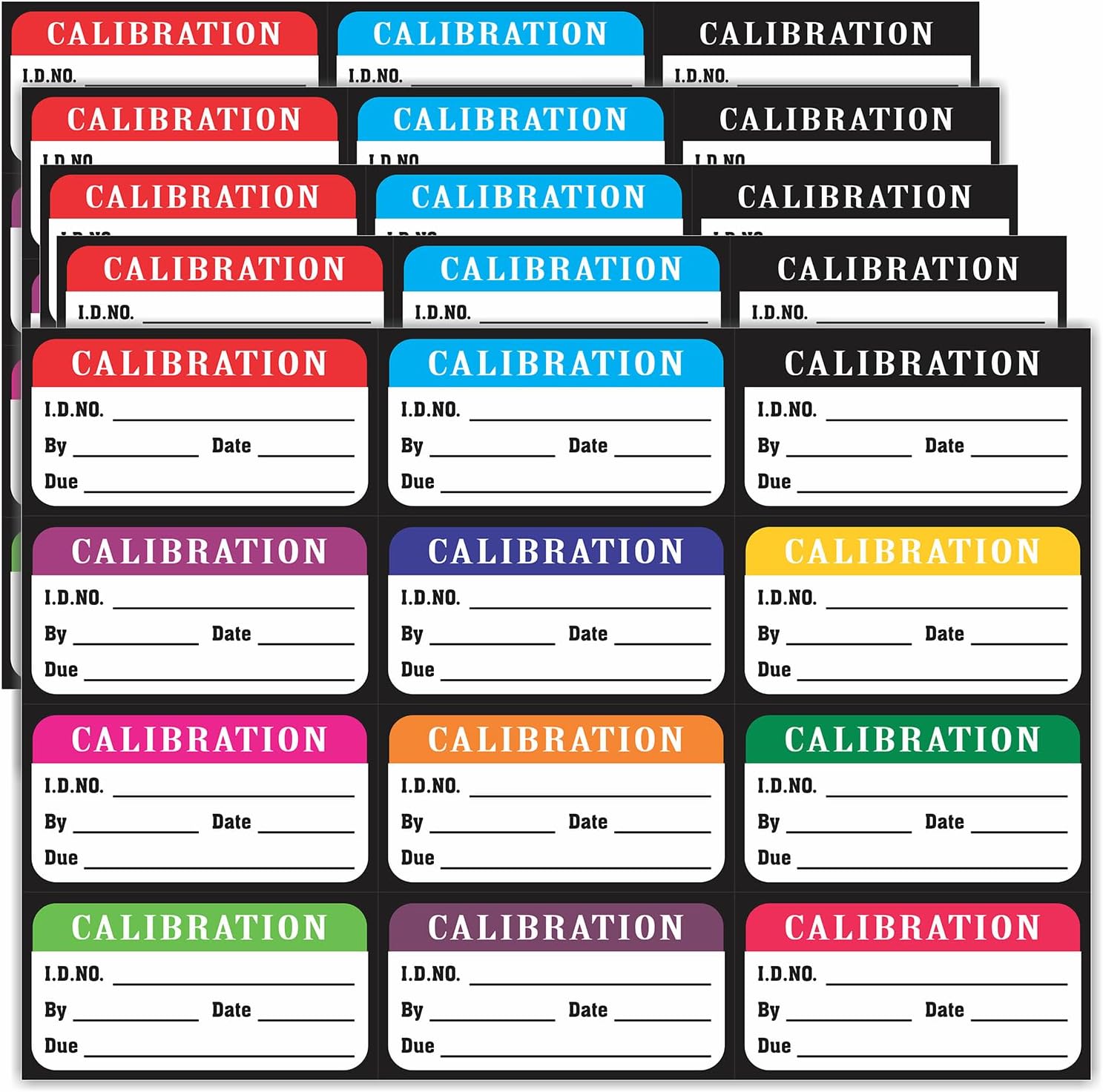 Amazon.com : Self Laminating Calibration Labels 2 X 1 Inches - Write-on ...