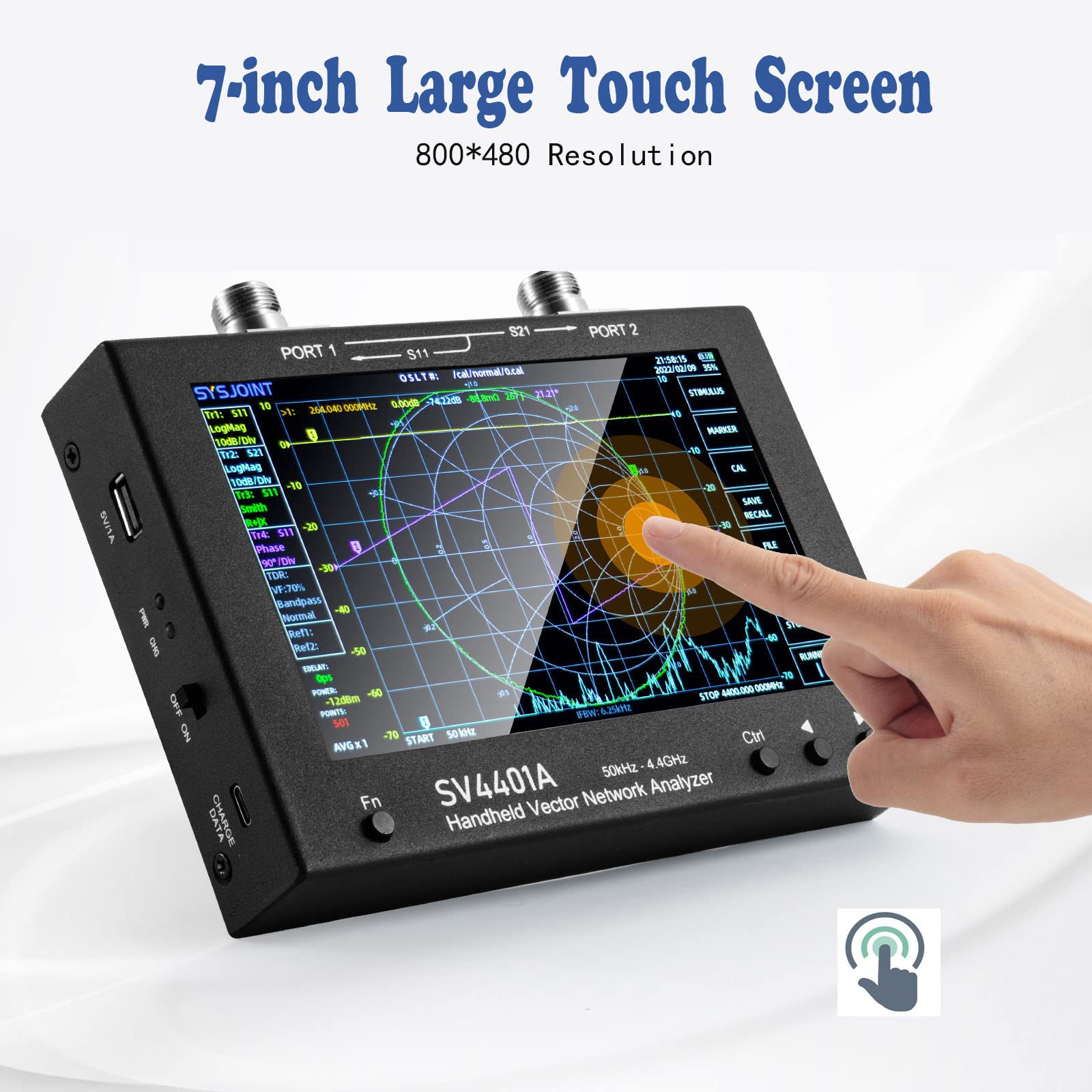 Snapklik.com : Upgraded GOOZEEZOO 7in NanoVNA SV4401A Vector Network ...