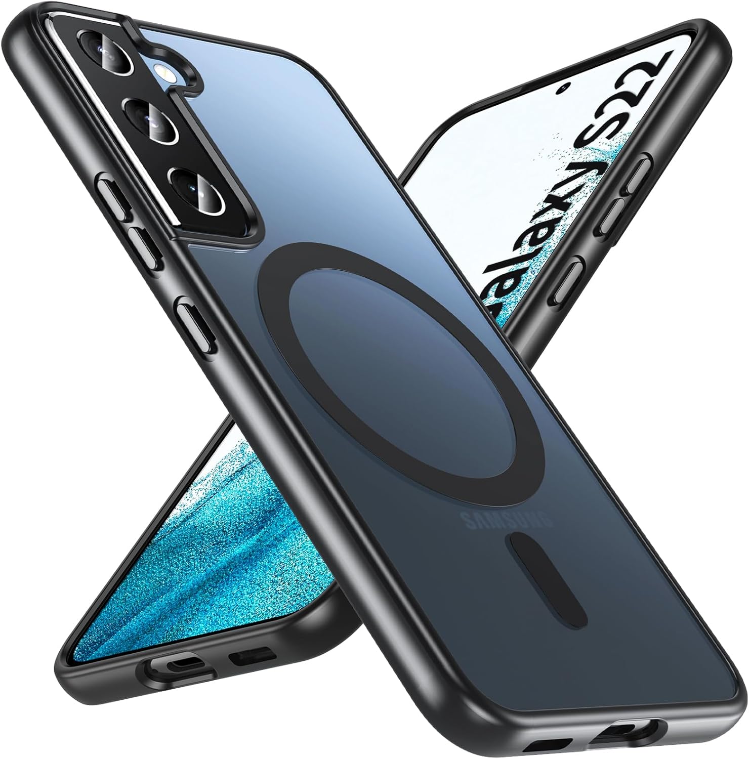 Amazon.com: Hensinple Magnetic Case for Galaxy S22,S22 Phone Case Compatible with Magsafe ...