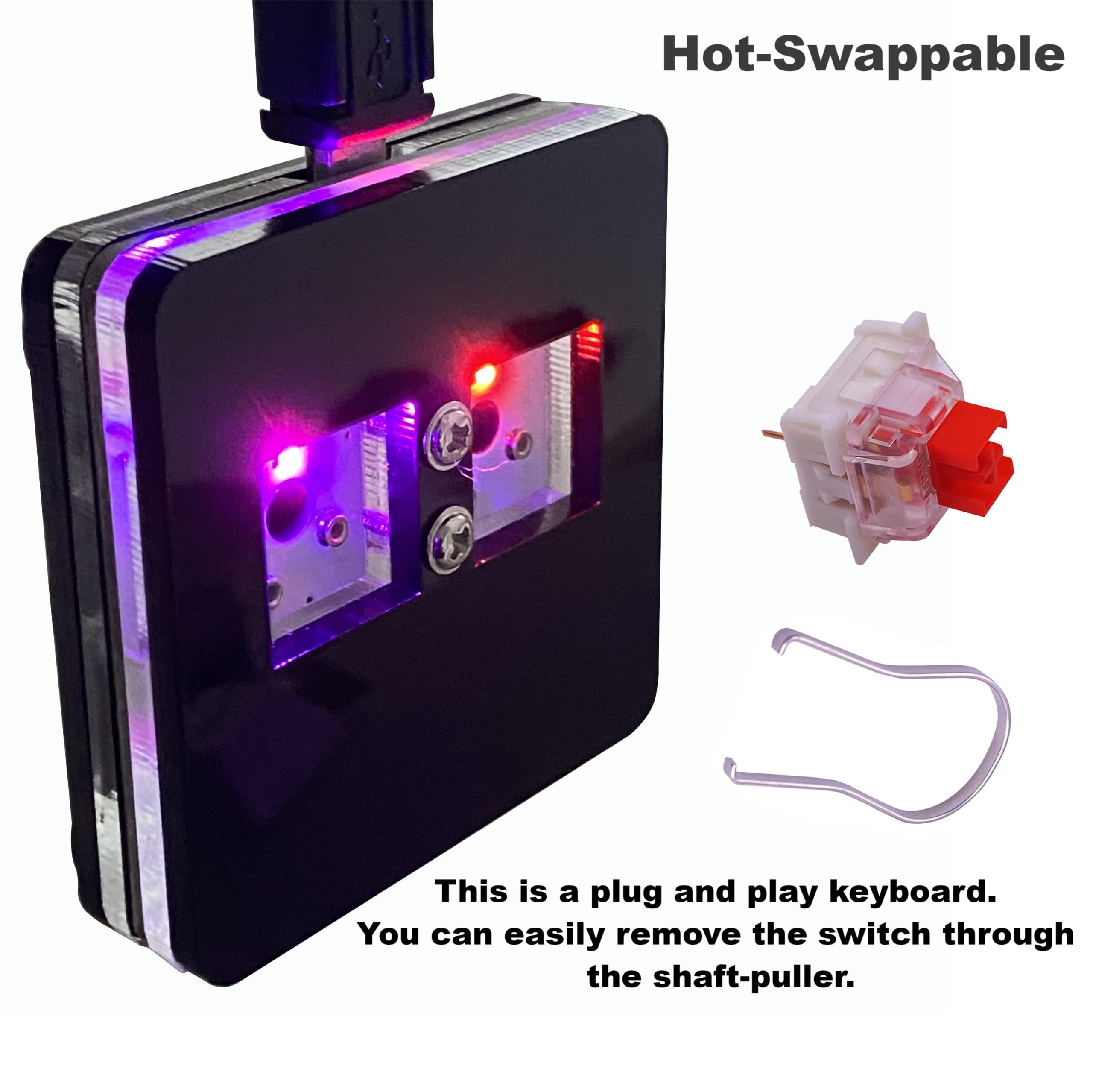 Snapklik.com : Copy And Paste 2-Key Keyboard SAYO OSU Keypad Hotswap ...