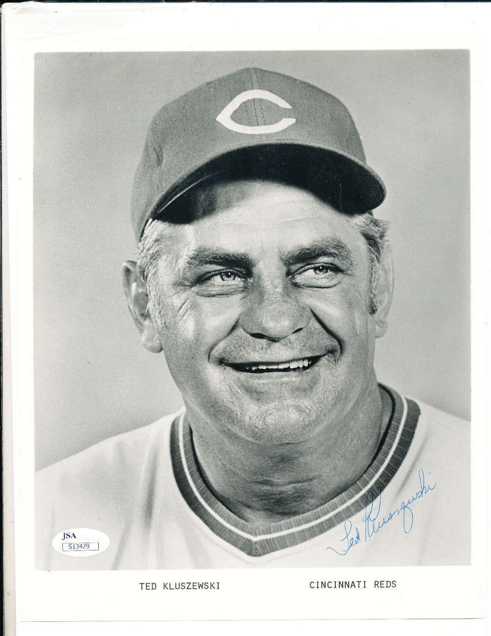 Ted Kluszewski Signed Photo - 8x10 certificate - JSA Certified ...