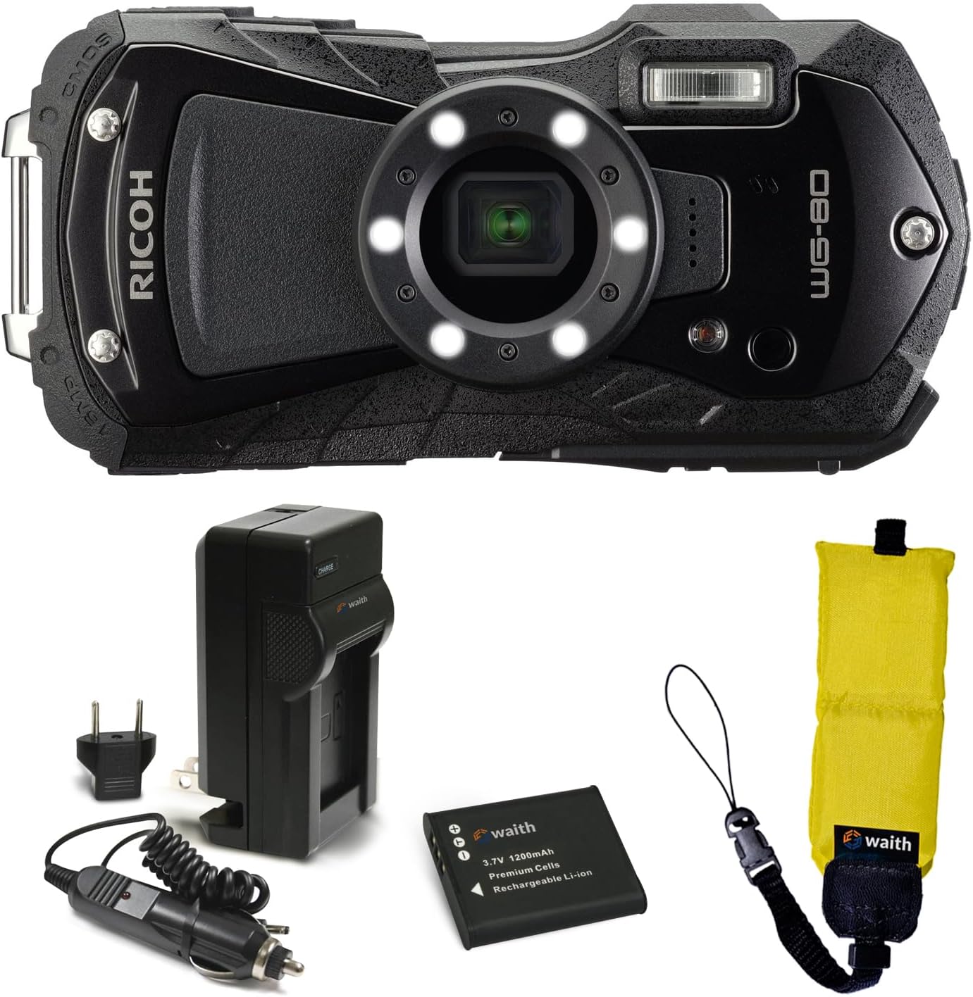 Amazon.com : RICOH WG-80 Versatile 2.7" Digital Camera with LCD Monitor ...