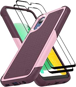 Amazon.com: Jeylly for Samsung Galaxy A03 Core Case with Screen Protector, Shockproof/Drop Proof ...