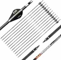 Fleche Arc Musen Archery 30/28 Inch Carbon Practice Arrows - Hunting ...