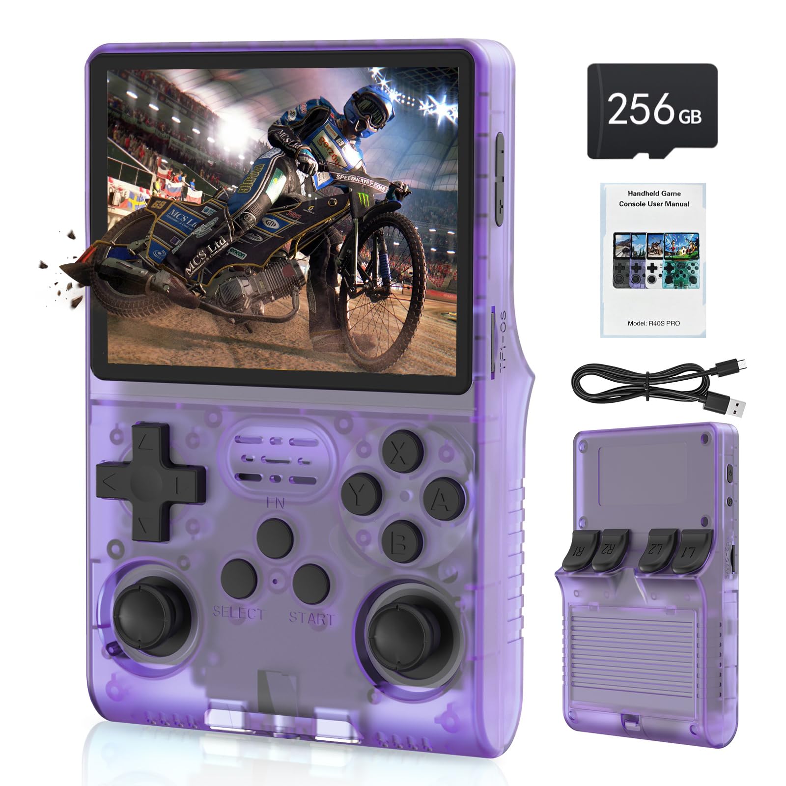 Amazon.com: FHYRGF[30000 in 1 R40S PRO Handheld Game Console 3.5 inch ...