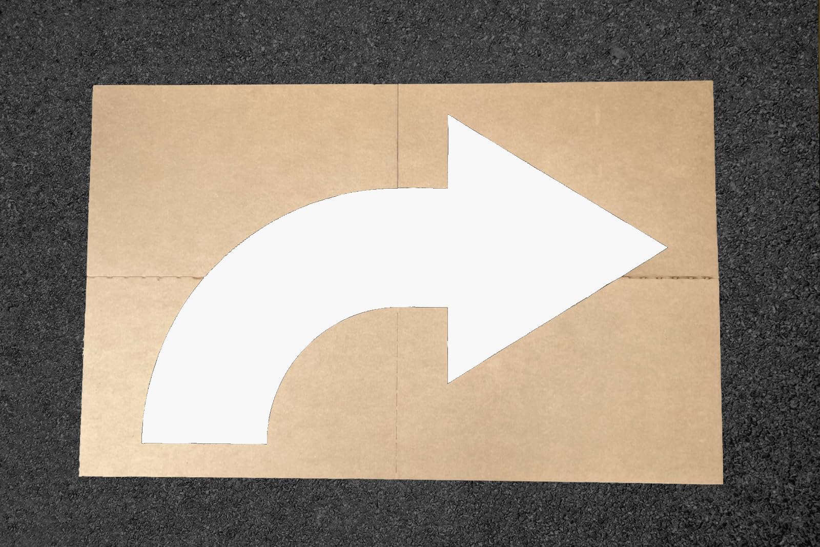 Snapklik.com : APS 42" Turn Arrow Stencil For Parking Lot Parking Lot ...