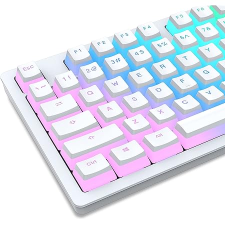 Amazon.com: Surmen Pudding Keycaps PBT Double Shot Keycaps XDA Profile ...