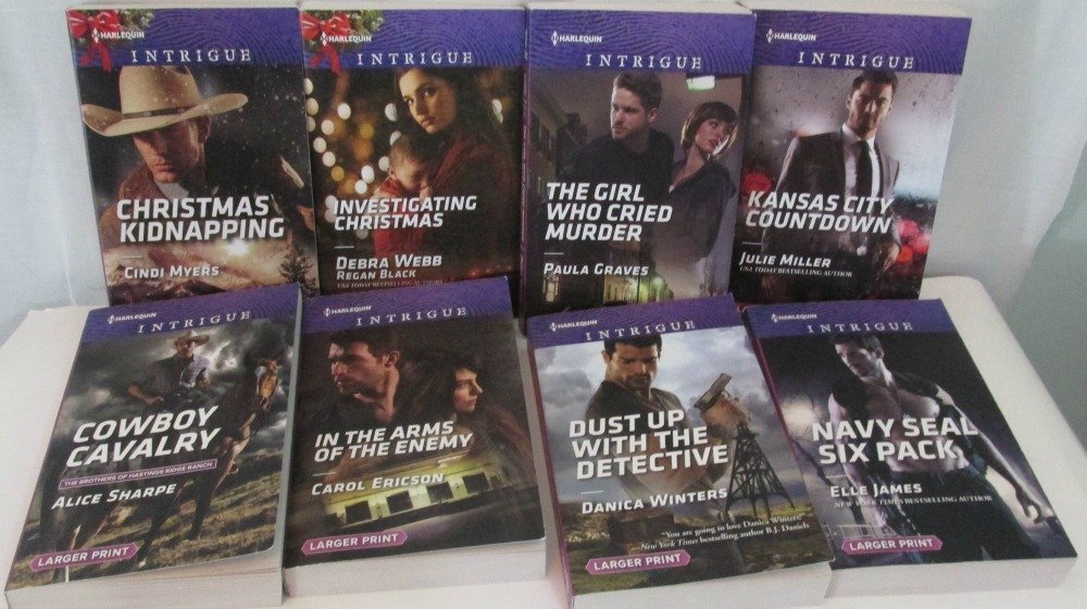 Harlequin Intrigue Large Print Eight Book Set Bundle Collection ...