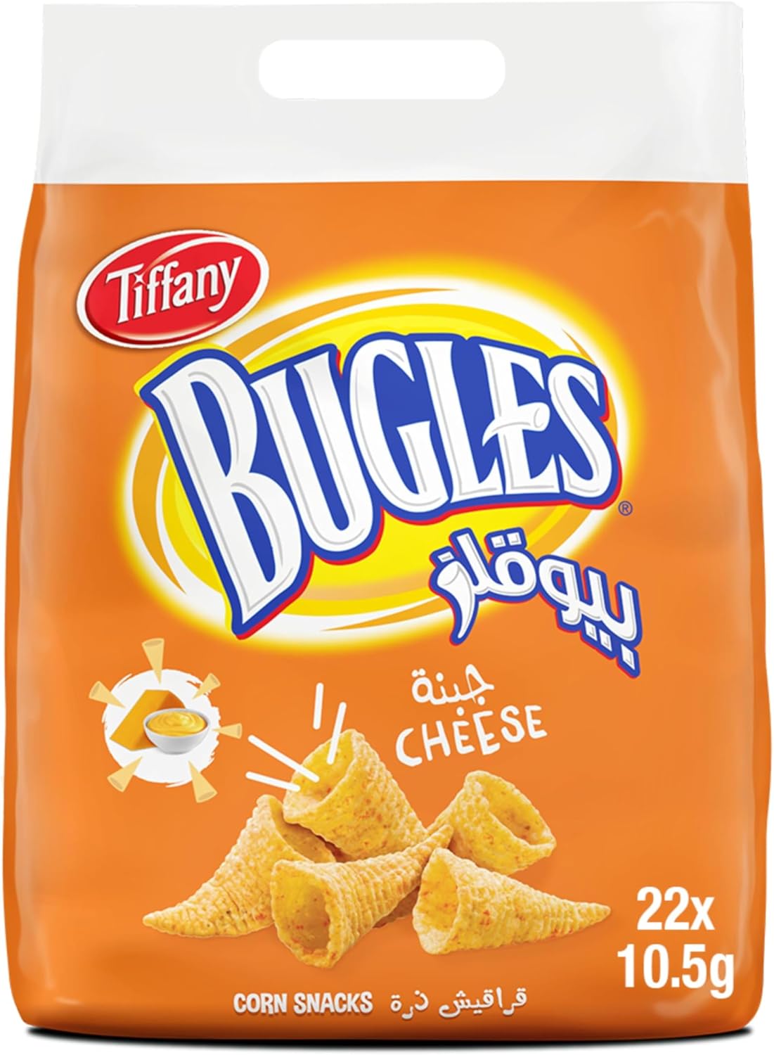 Tiffany Bugles Cheese Corn Snacks, 22 x 10.5 g: Buy Online at Best ...