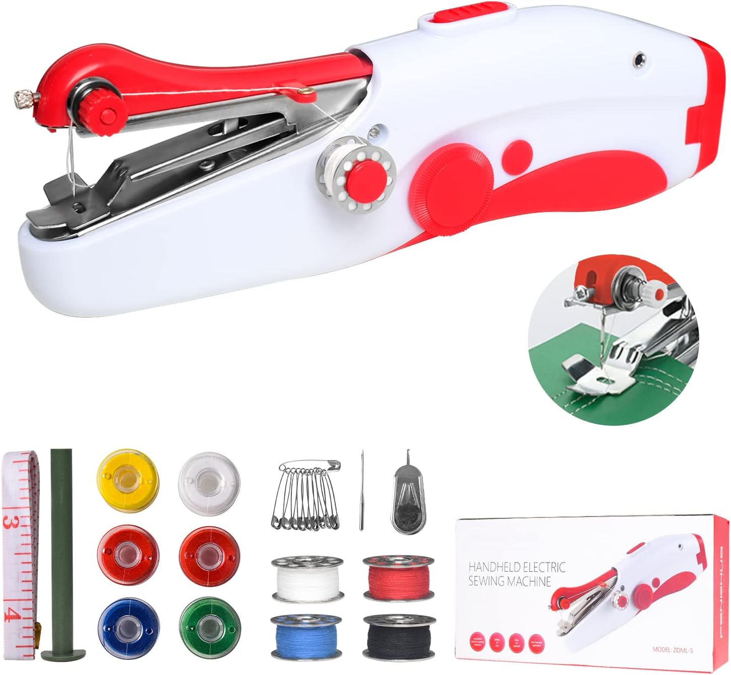 Amazon.com: cjc Handheld Sewing Machine,Sewing Machine for Beginners ...