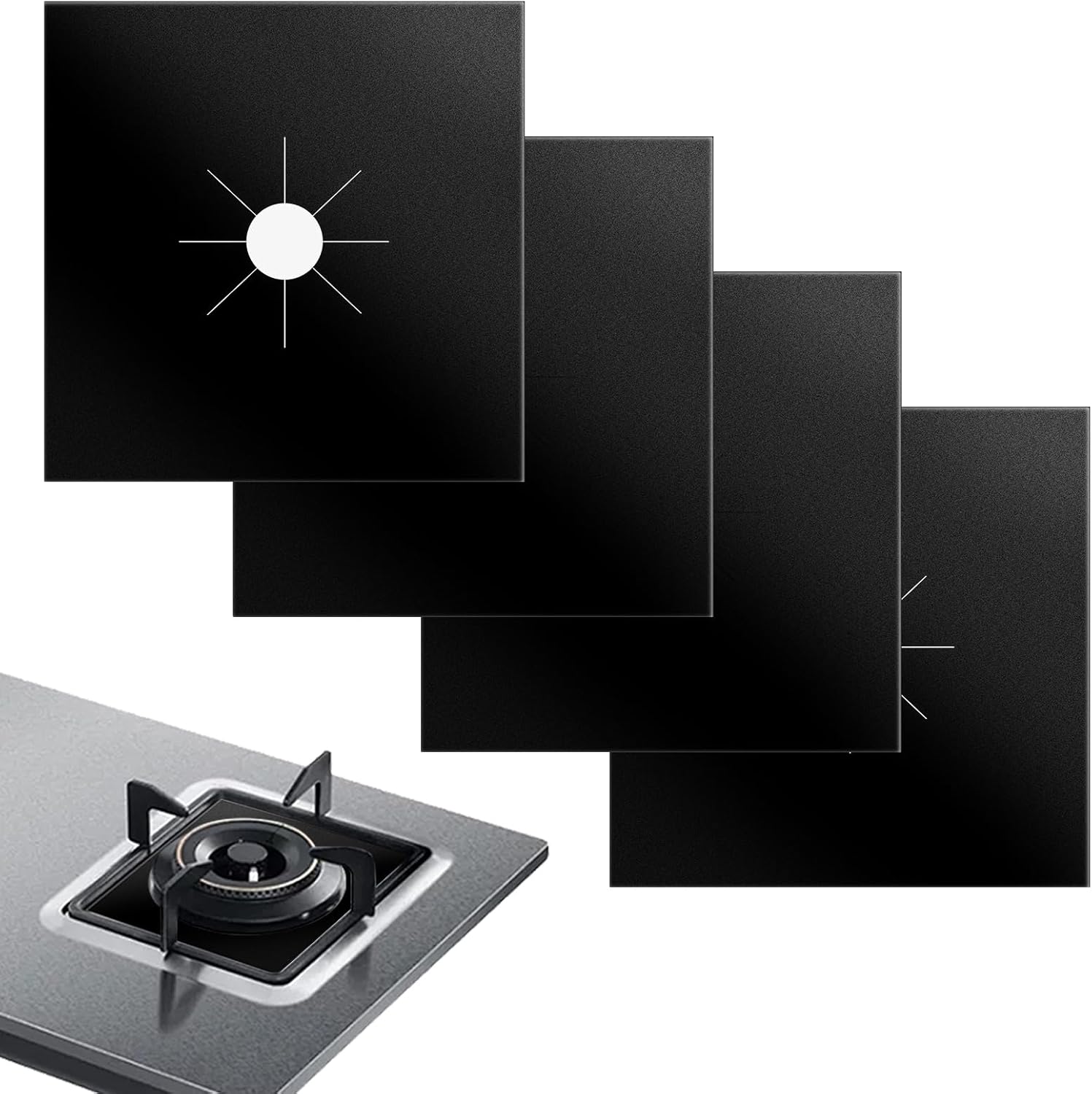 Amazon.com: ACPULSE Stove Burner Covers for Gas Stoves (4-Pack) – Non ...