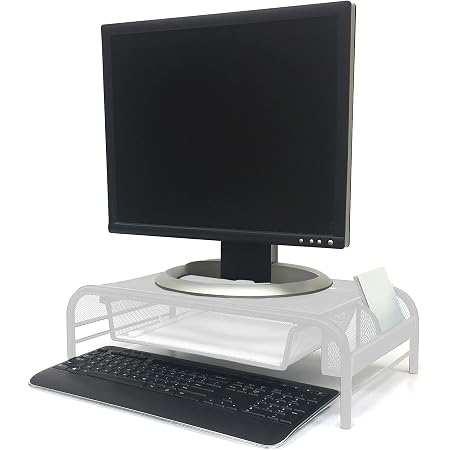 Amazon.com: Mind Reader 2MESHMON-BLK Metal Mesh Stand and Desk ...