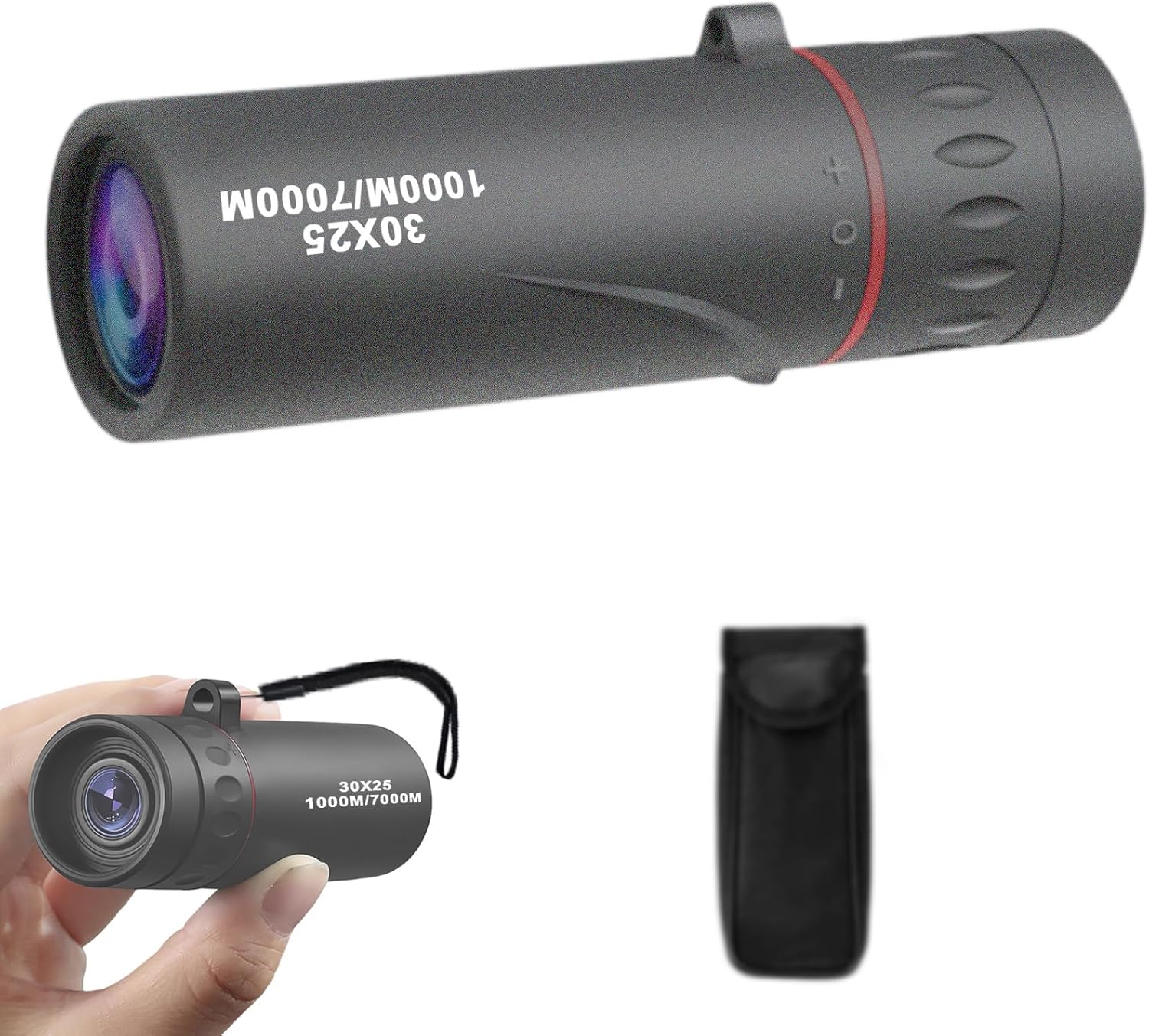 Amazon.com : Monocular Telescope - 30 x 25 HD Optical Focus Telescope ...