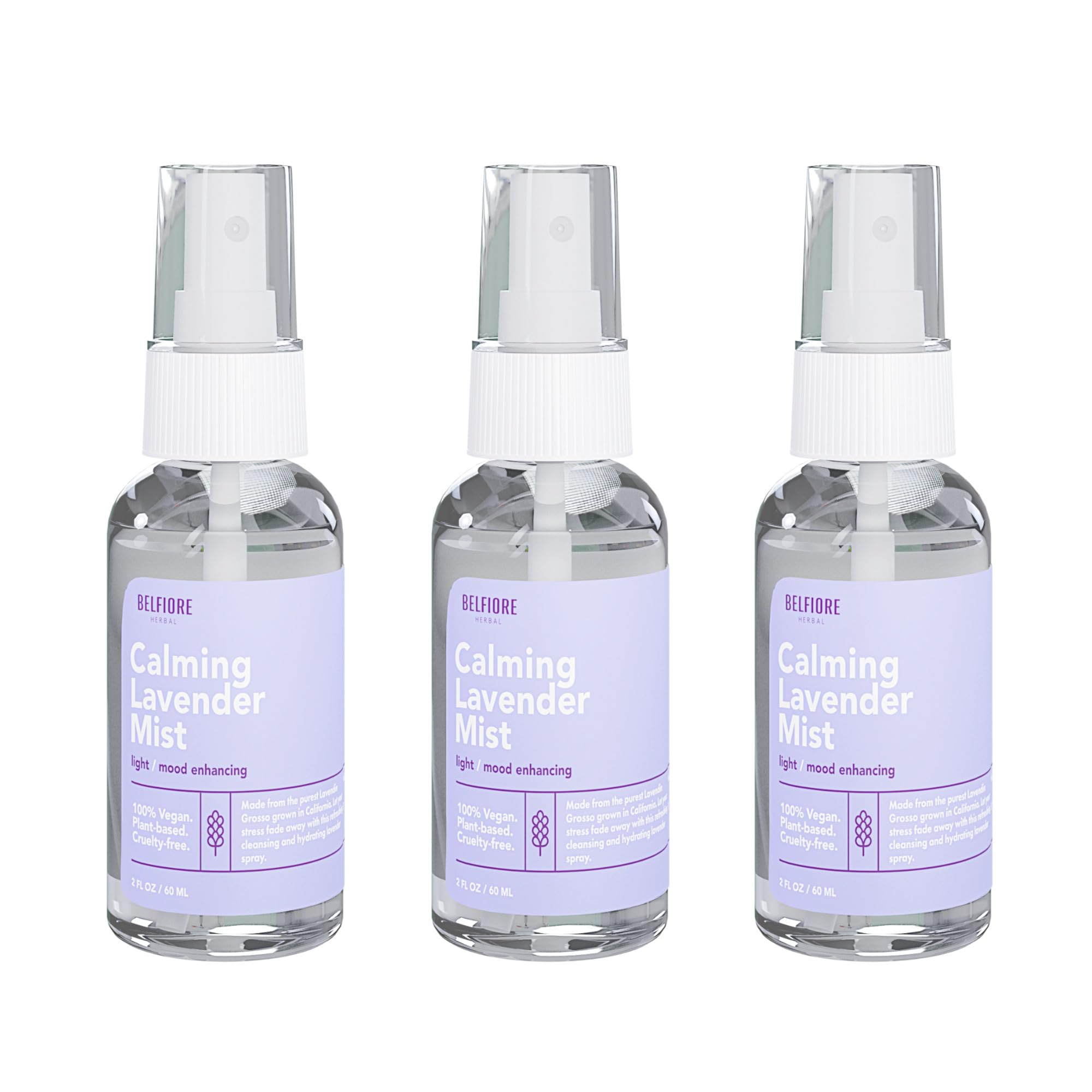 Amazon.com: Belfiore Herbal 100% Natural Lavender Mist Spray, Organic ...