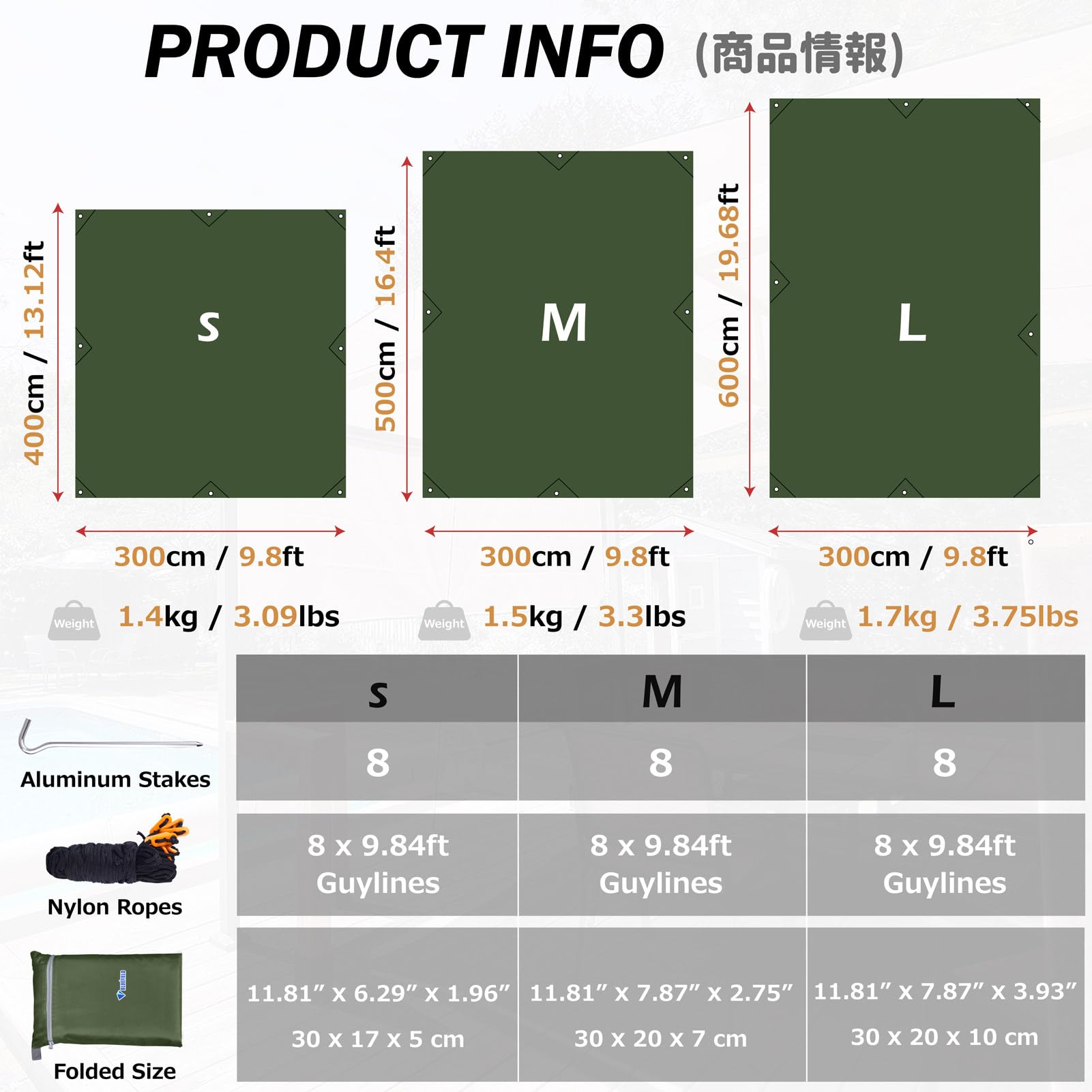 Snapklik.com : Azarxis Hammock Rain Fly Camping Tarp Canopy Tent ...