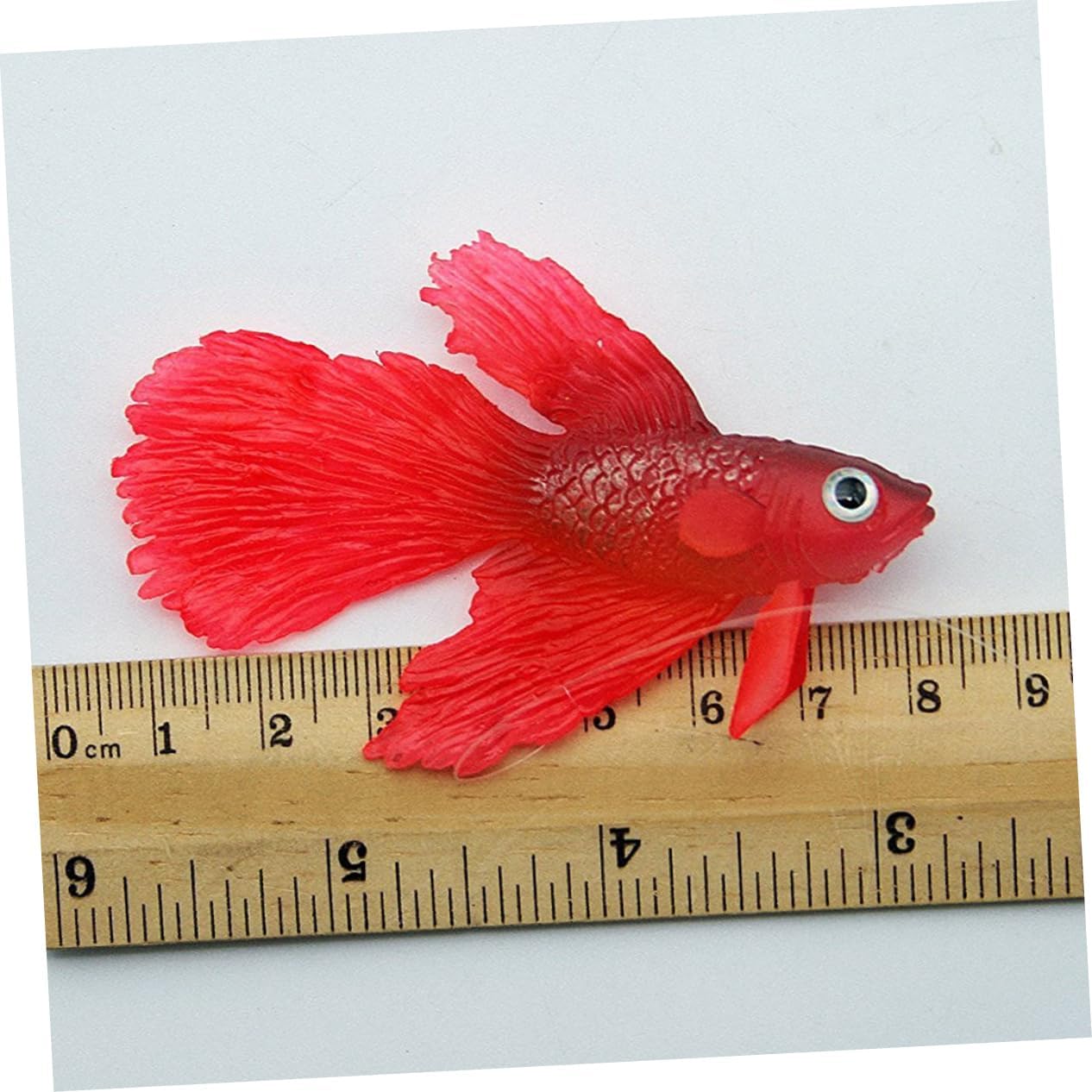 Decoración botánica de silicona Betta Fish artificial Betta Estatua de ...